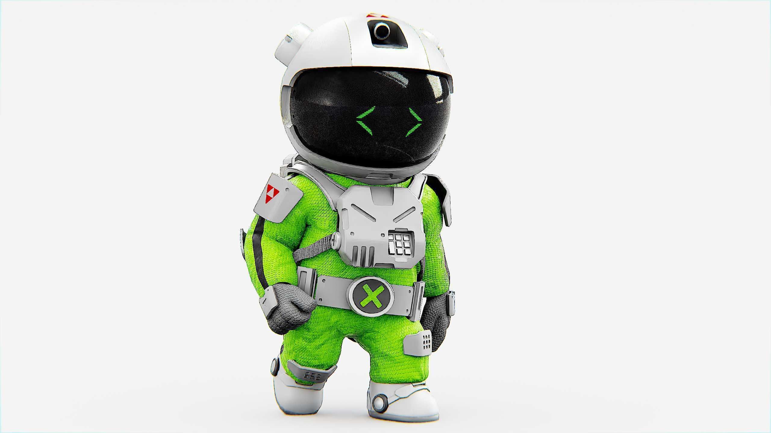 TOON ASTRONAUT CV-250 Rigged for Unreal Engine - Unity - MIXAMO 3D ...