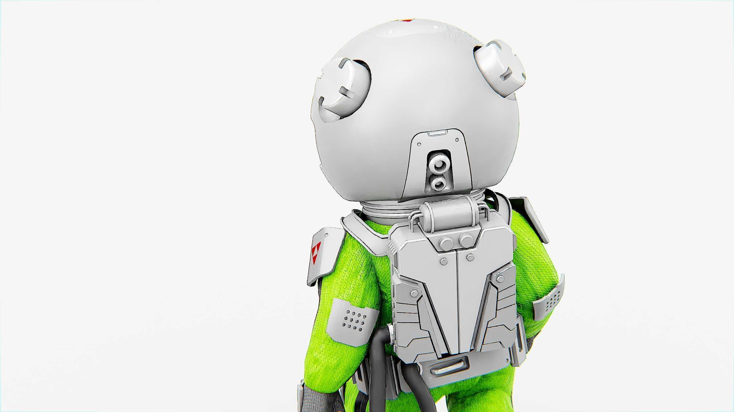 TOON ASTRONAUT CV-250 Rigged for Unreal Engine - Unity - MIXAMO 3D ...