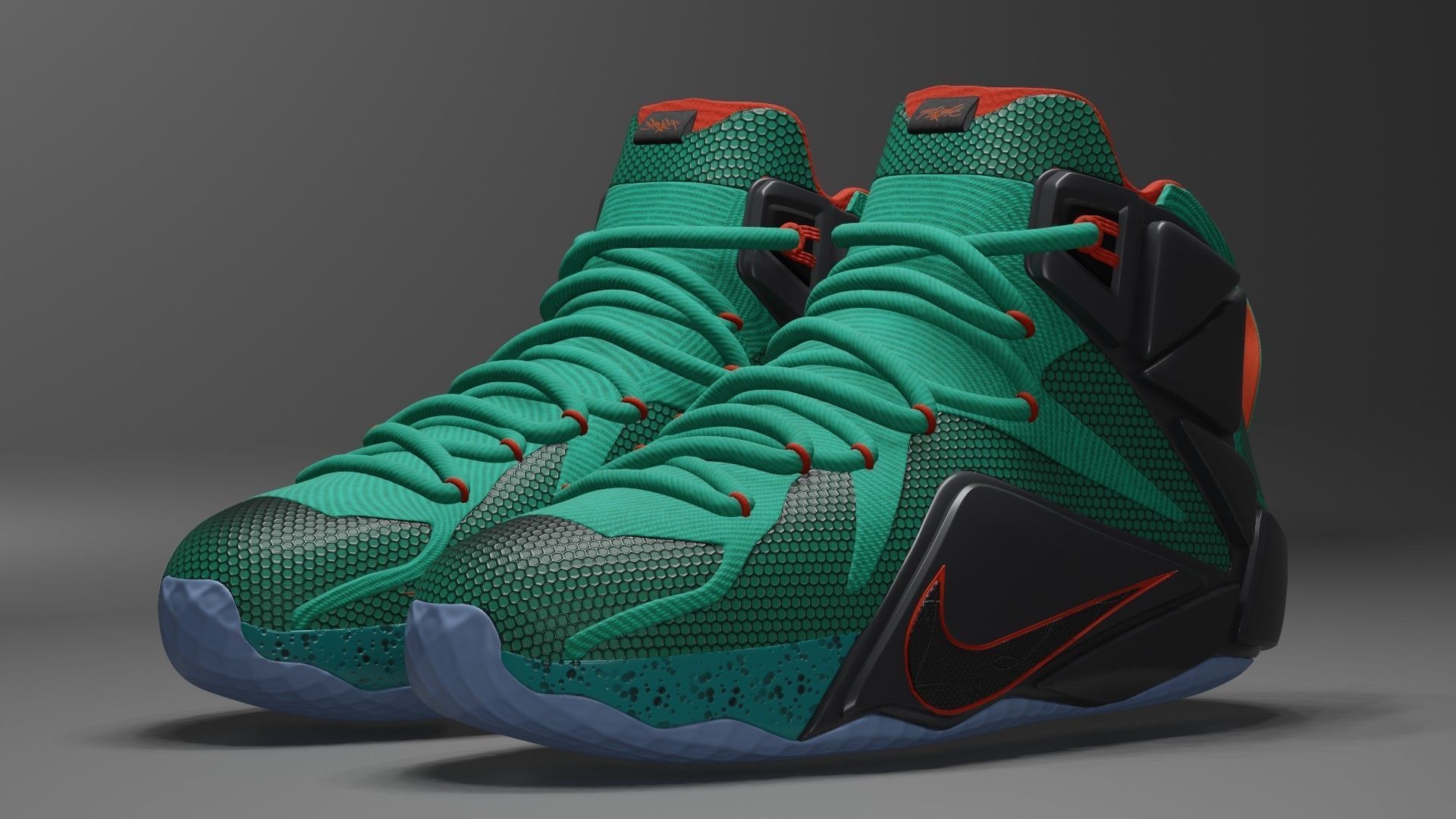 Nike Lebron green 3D model | CGTrader