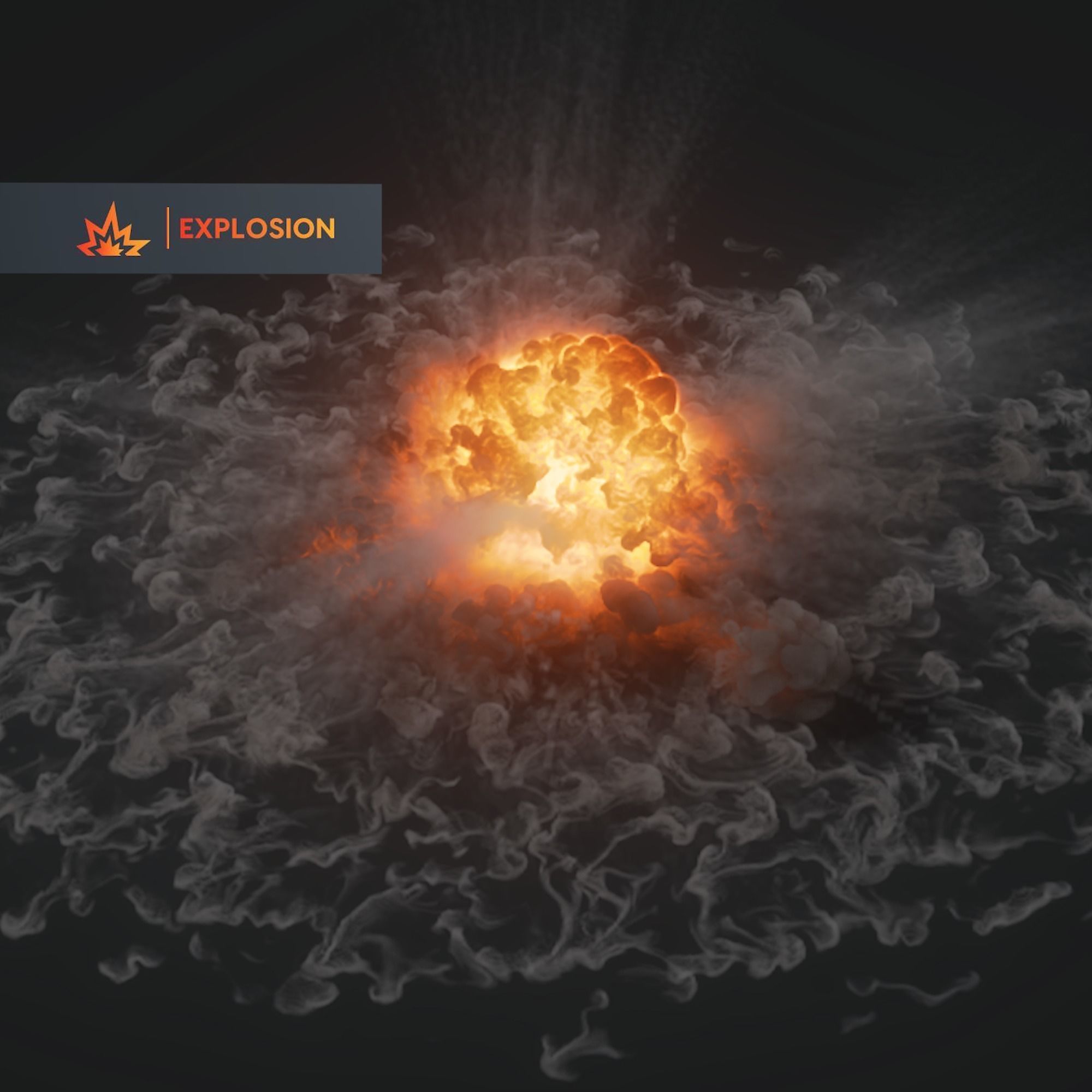 3D Artillery Grenade Explosion Animation 3D model animated | CGTrader