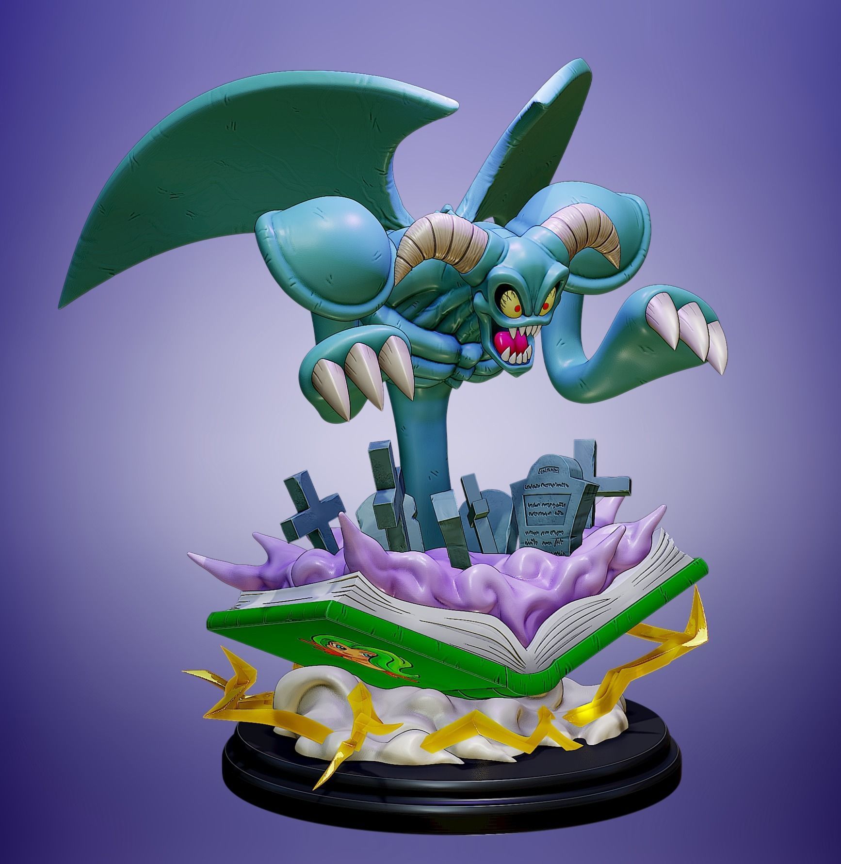 TOON SUMMONED SKULL FIGURE - YUGIOH 3D model 3D printable | CGTrader
