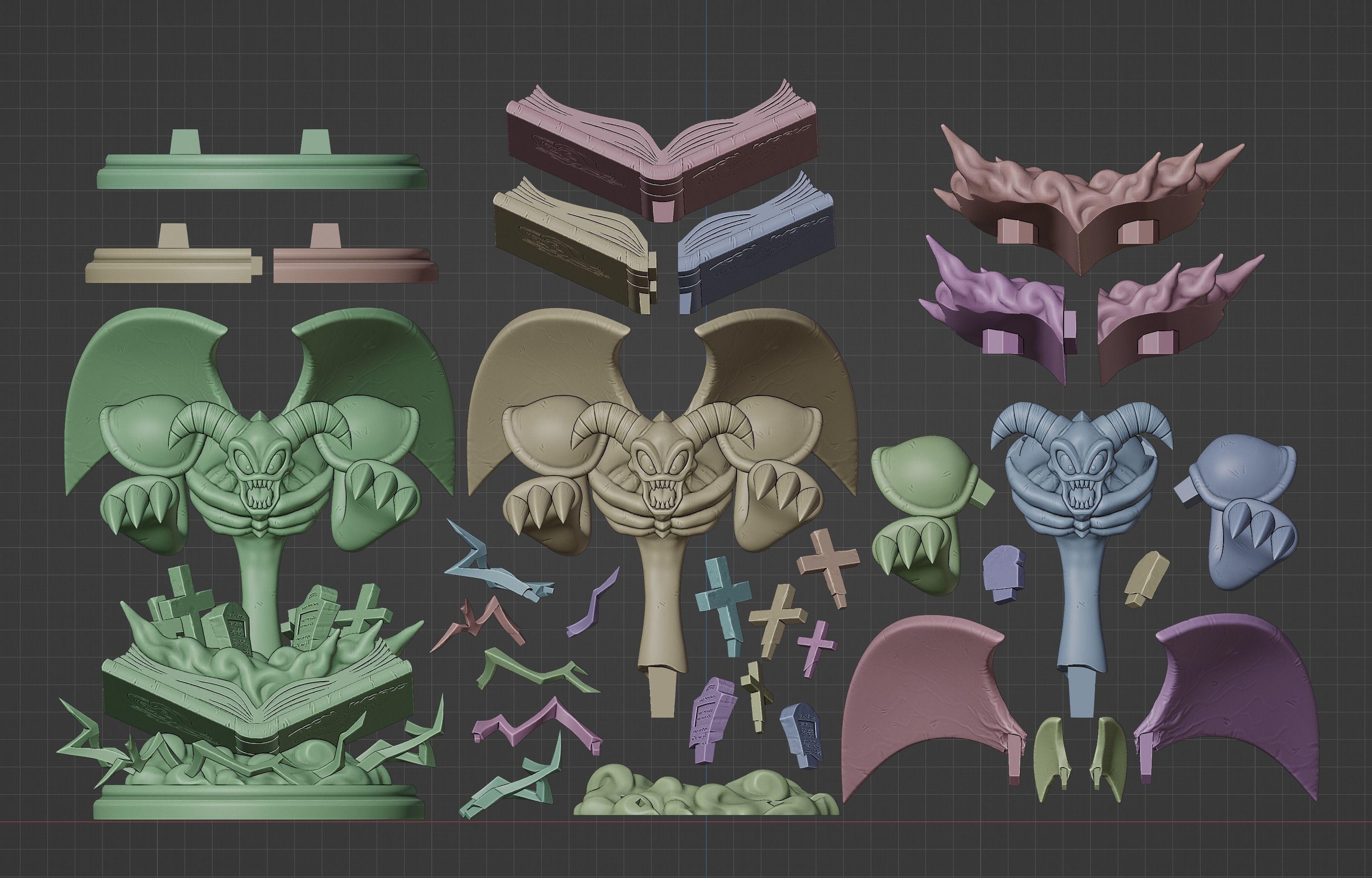 TOON SUMMONED SKULL FIGURE - YUGIOH 3D model 3D printable | CGTrader