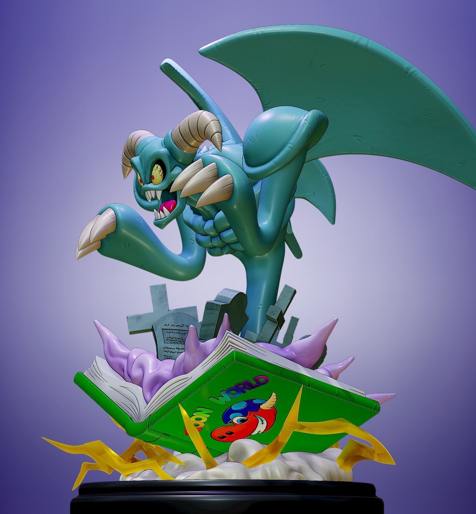 TOON SUMMONED SKULL FIGURE - YUGIOH 3D model 3D printable | CGTrader