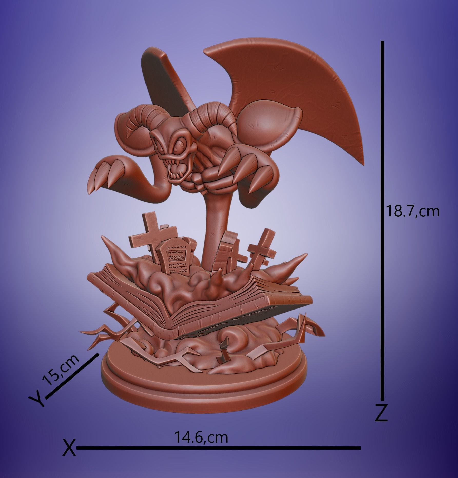 TOON SUMMONED SKULL FIGURE - YUGIOH 3D model 3D printable | CGTrader