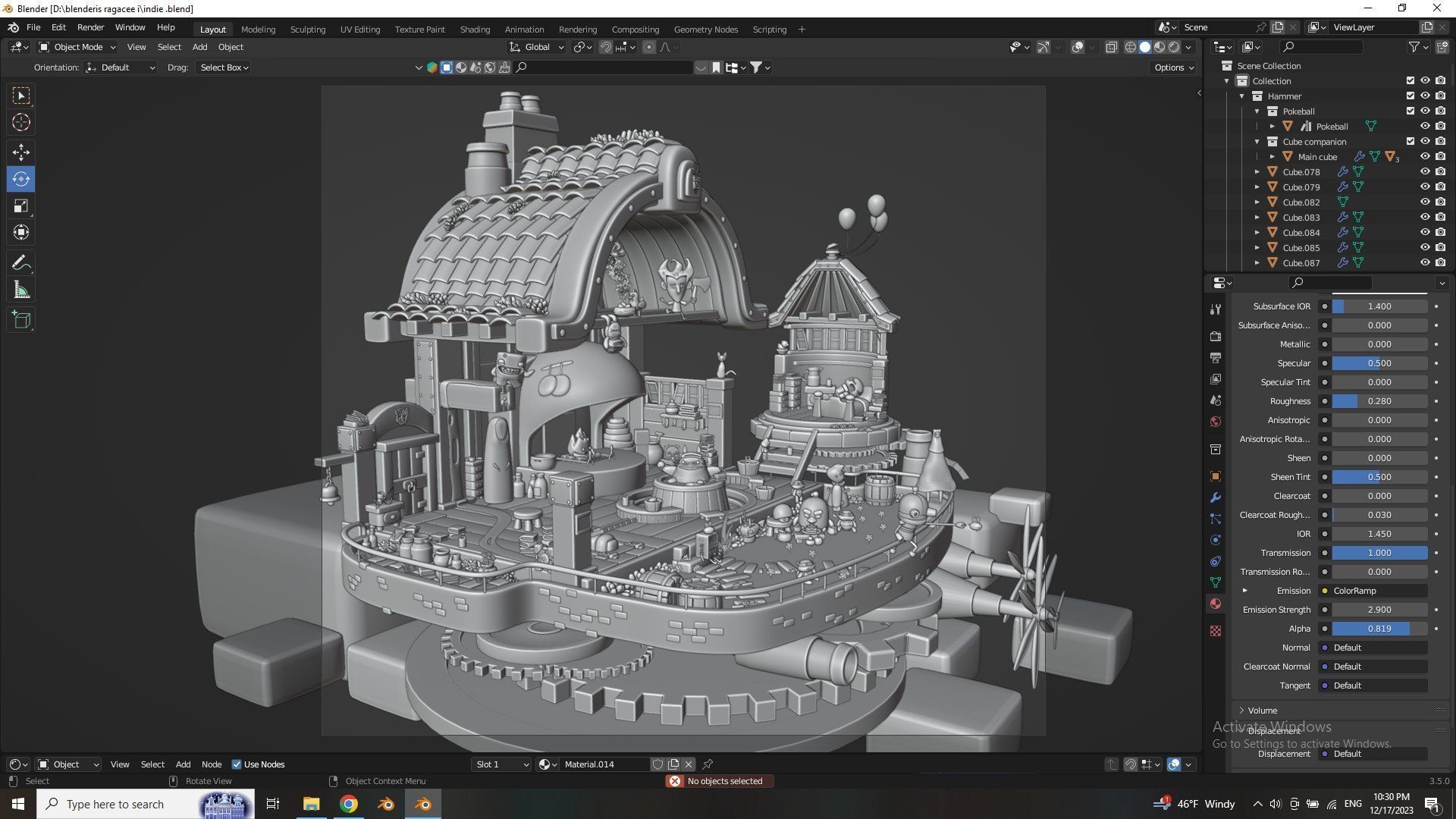 3D model indie house-Buildings Environment Assets made in Blender 3D VR ...