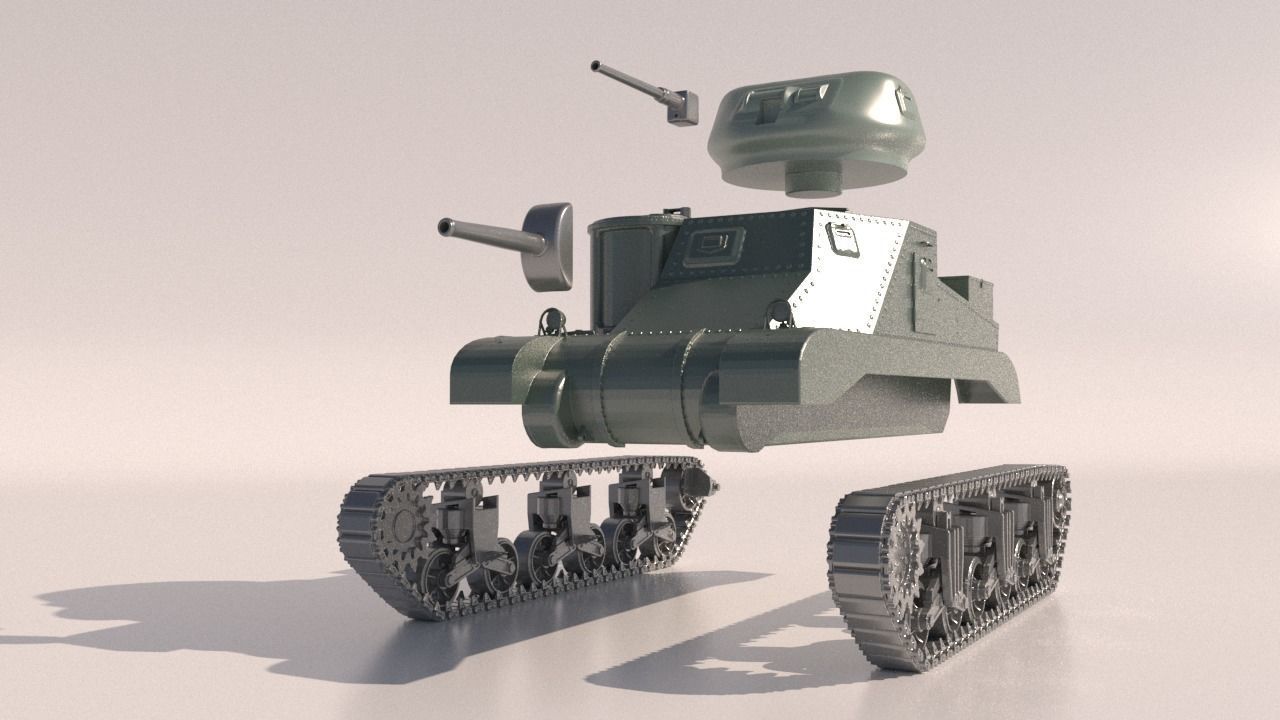 Tank M3Lee for 3Dprint 3D model 3D printable | CGTrader