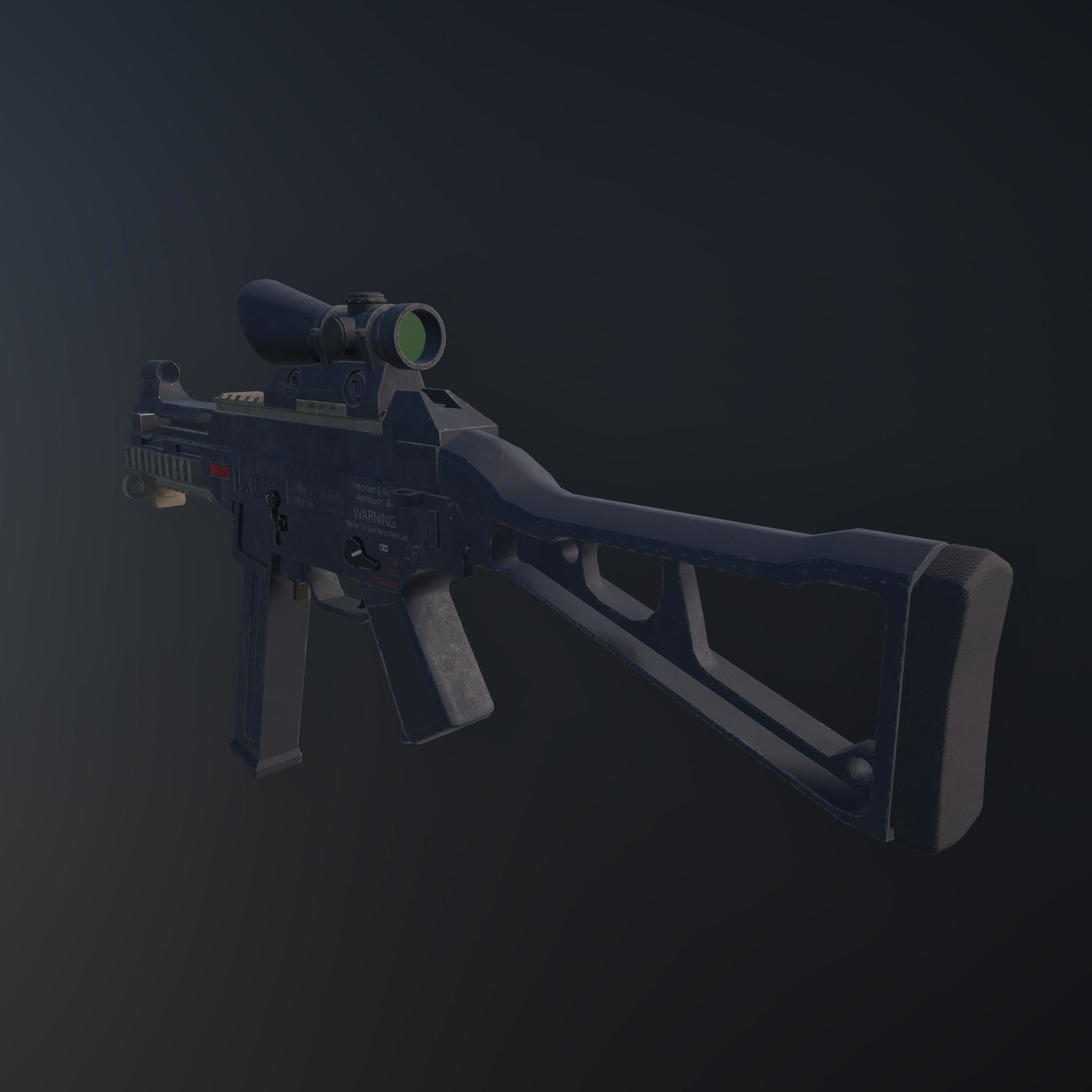 HK UMP-45 free VR / AR / low-poly 3D model | CGTrader