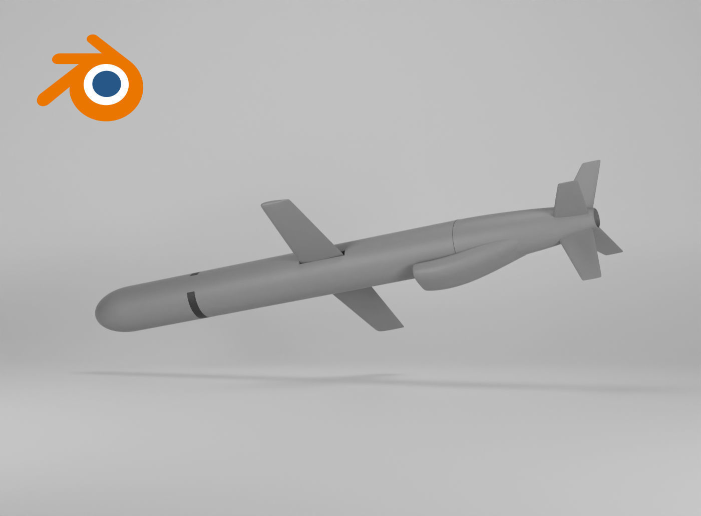 Tomahawk multi-purpose precision subsonic cruise missile 3D model ...