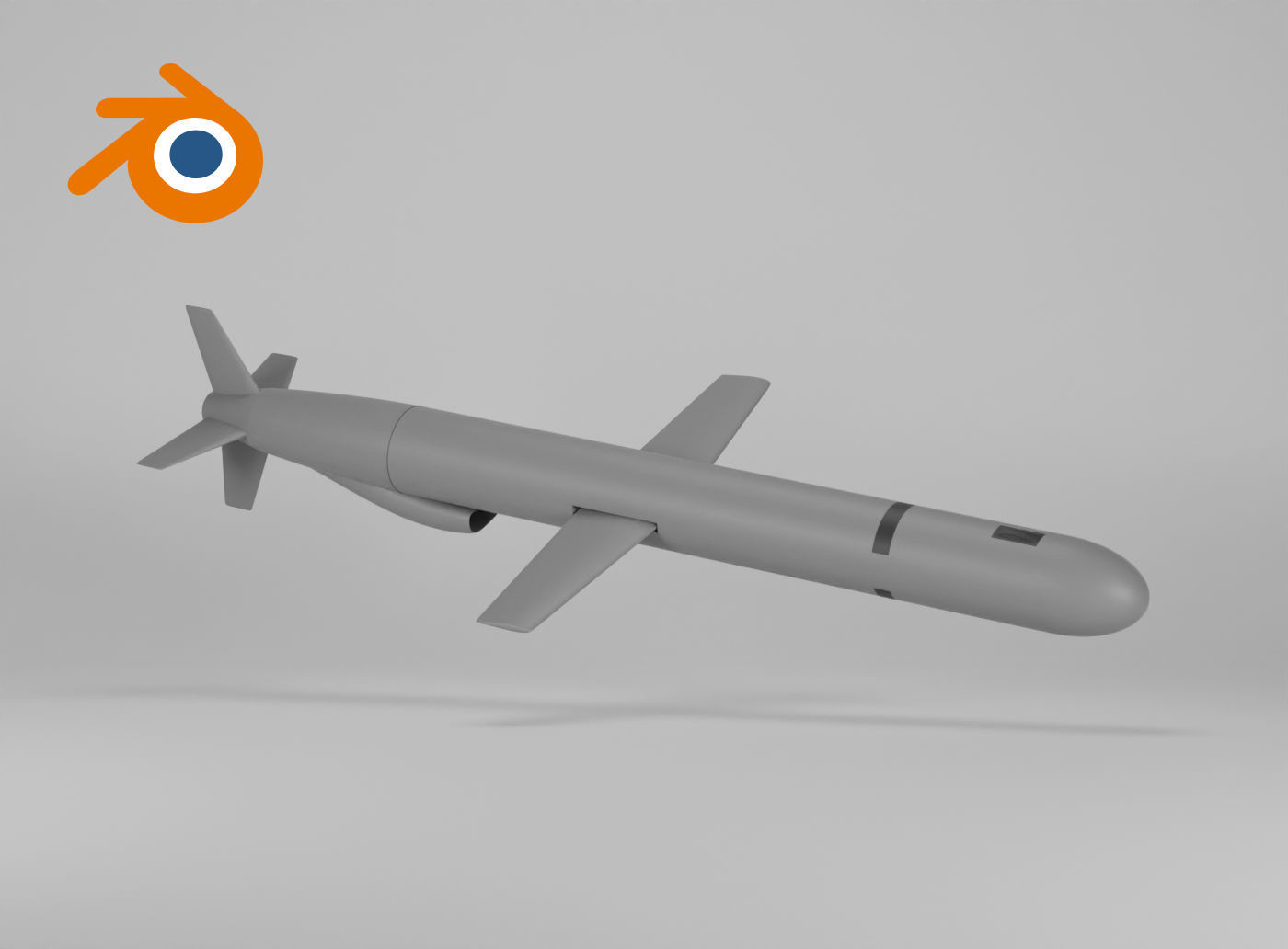 Tomahawk multi-purpose precision subsonic cruise missile 3D model ...
