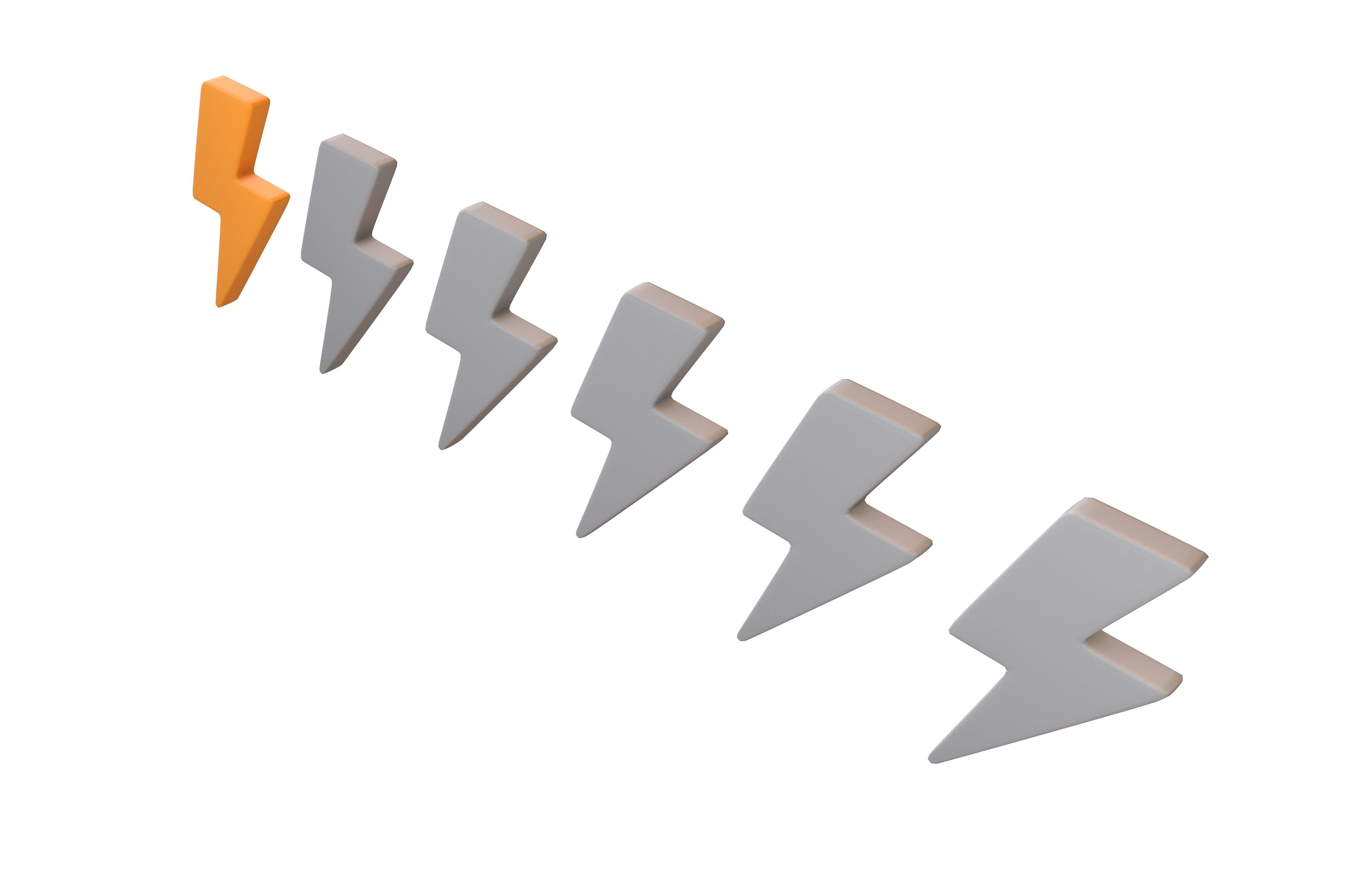 3D model Lightning Ranking Symbol V1 002 VR / AR / low-poly | CGTrader