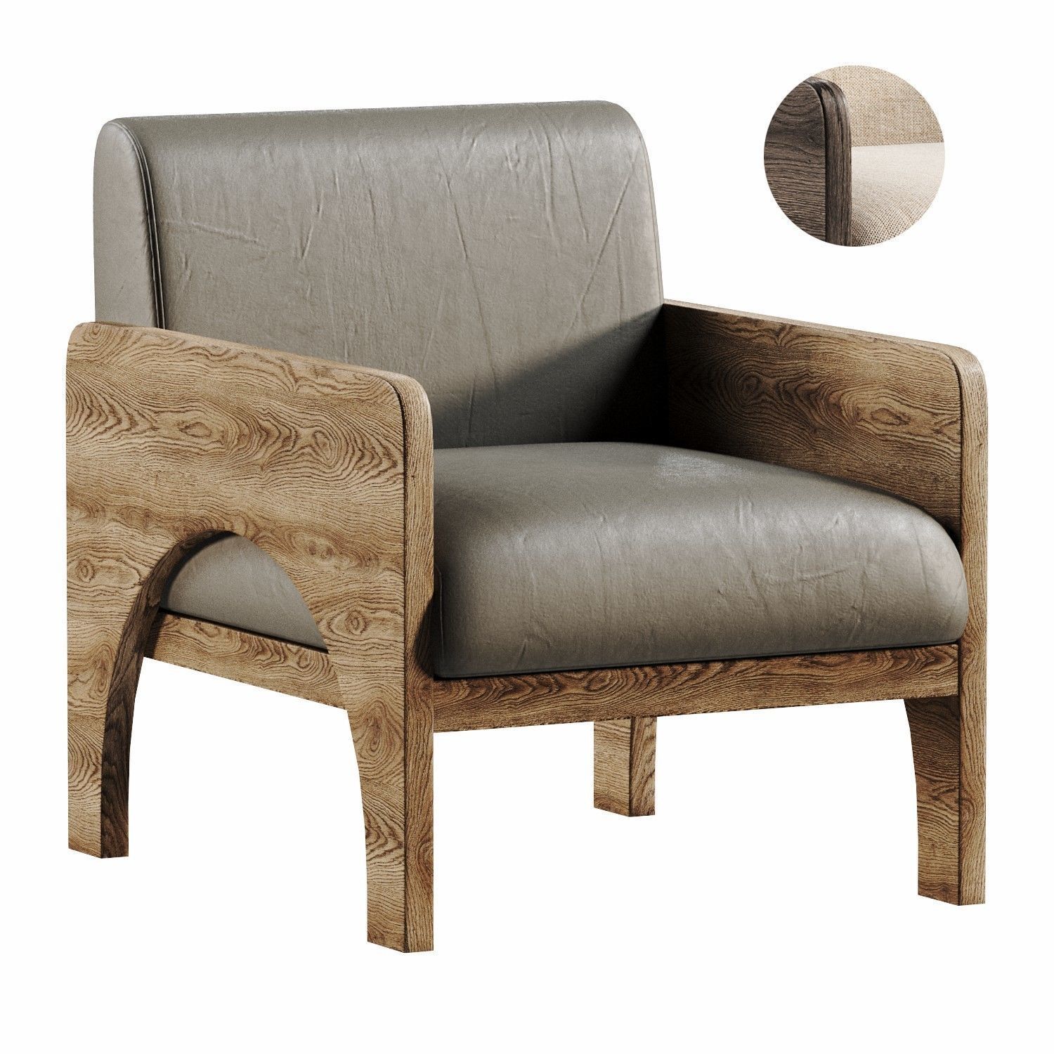 Jeanne Leather Chair 3D model | CGTrader