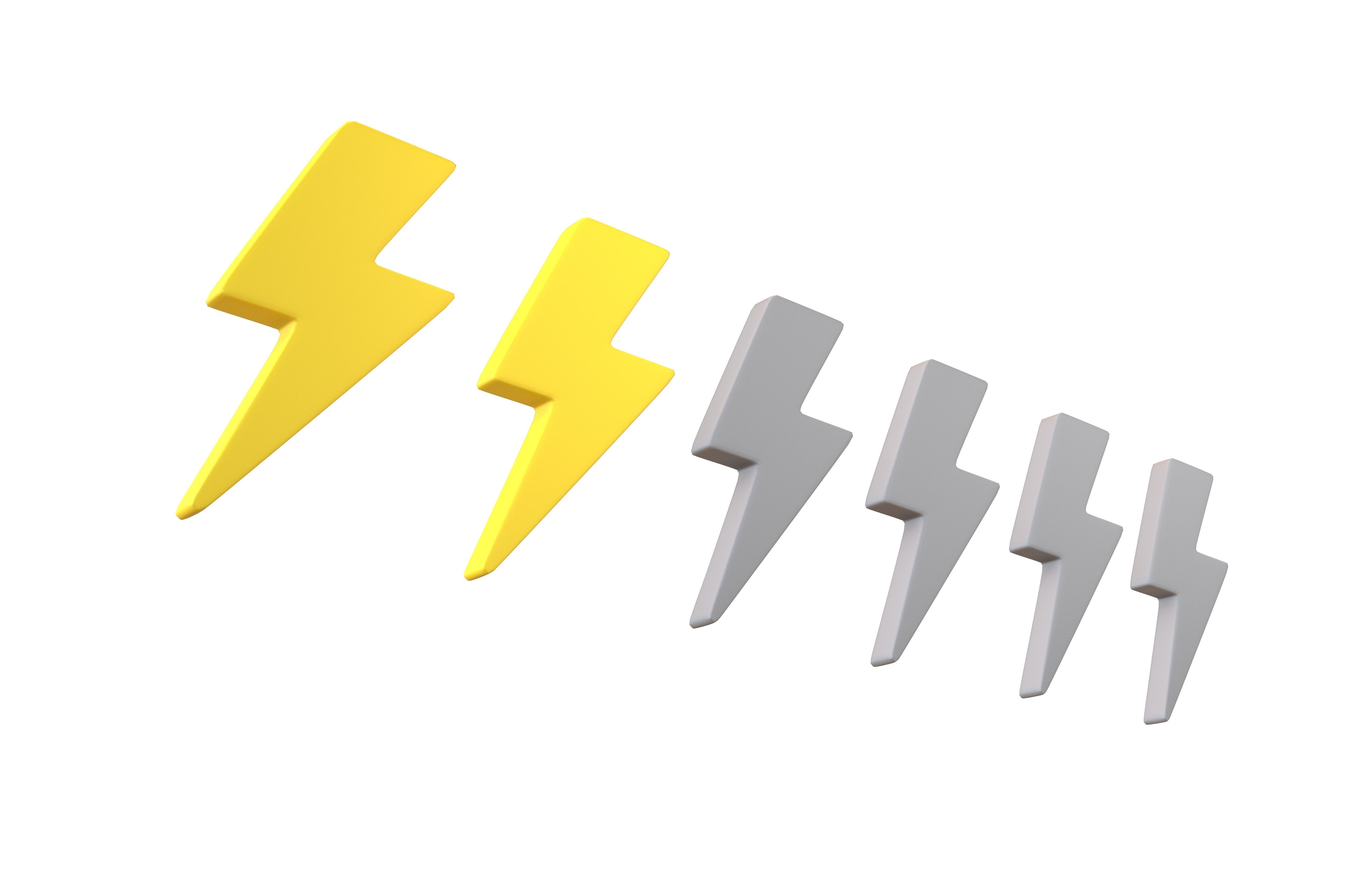 3D model Lightning Ranking Symbol V1 009 VR / AR / low-poly | CGTrader