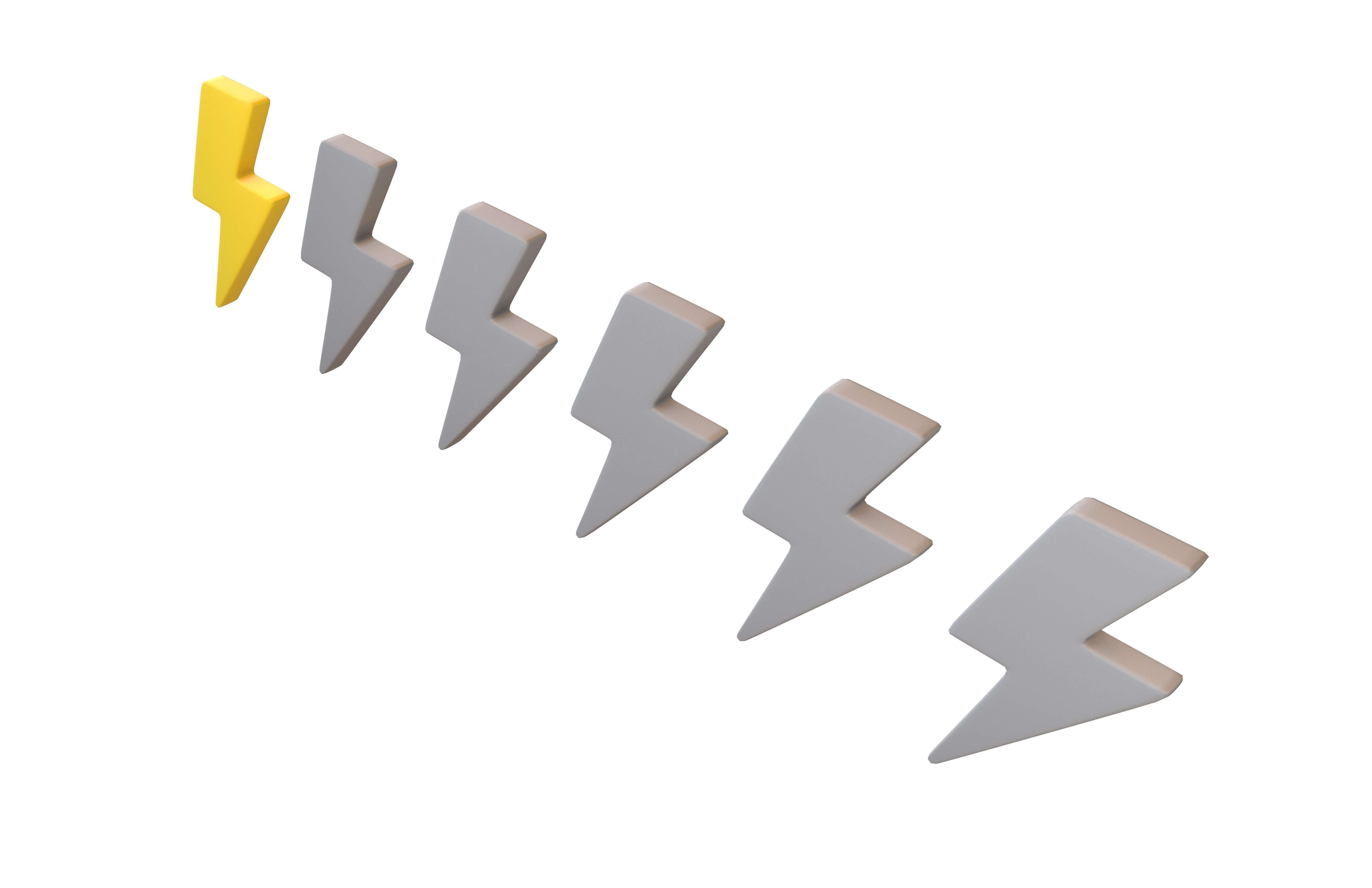 3D model Lightning Ranking Symbol V1 014 VR / AR / low-poly | CGTrader