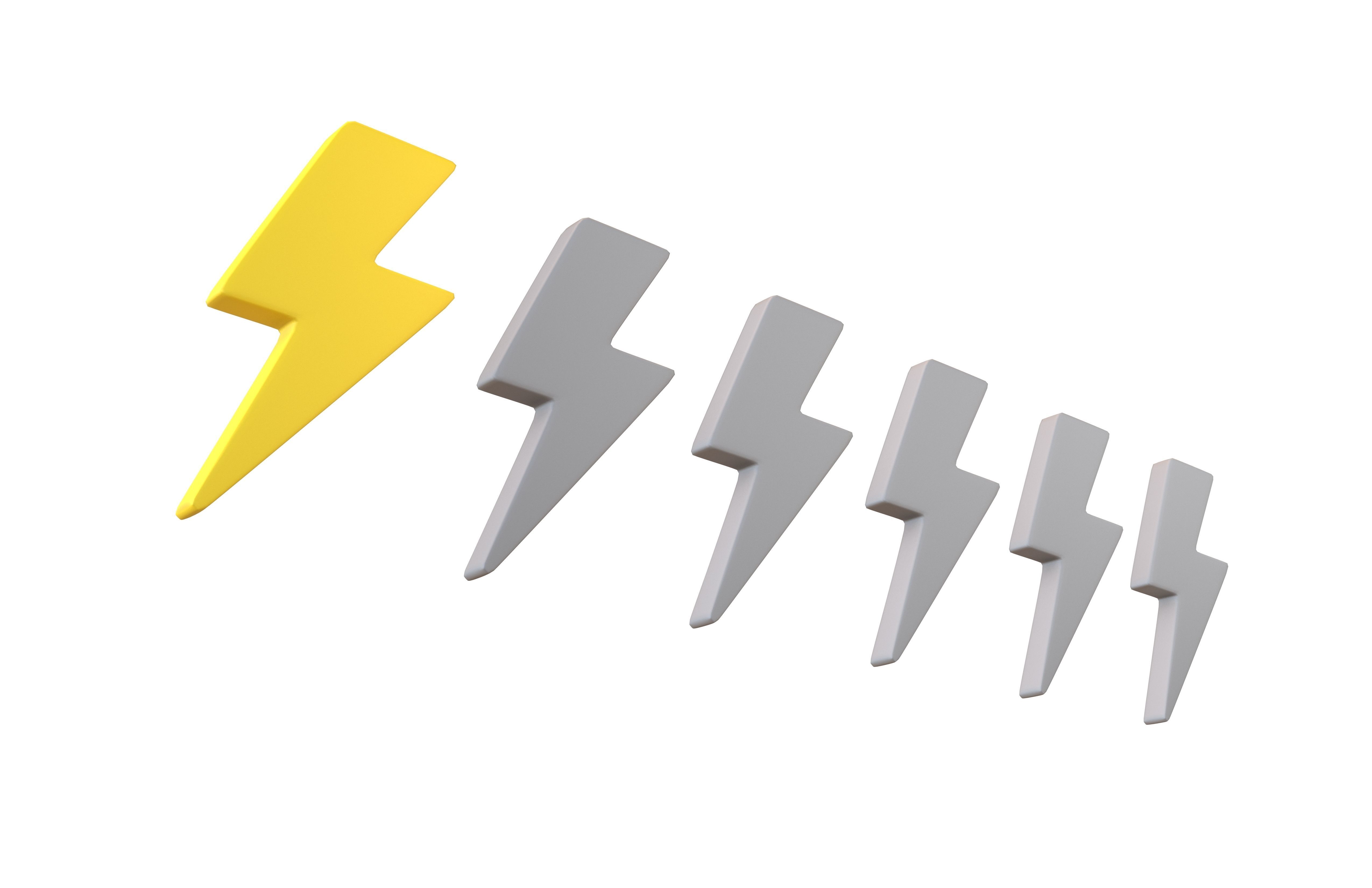 3D model Lightning Ranking Symbol V1 014 VR / AR / low-poly | CGTrader