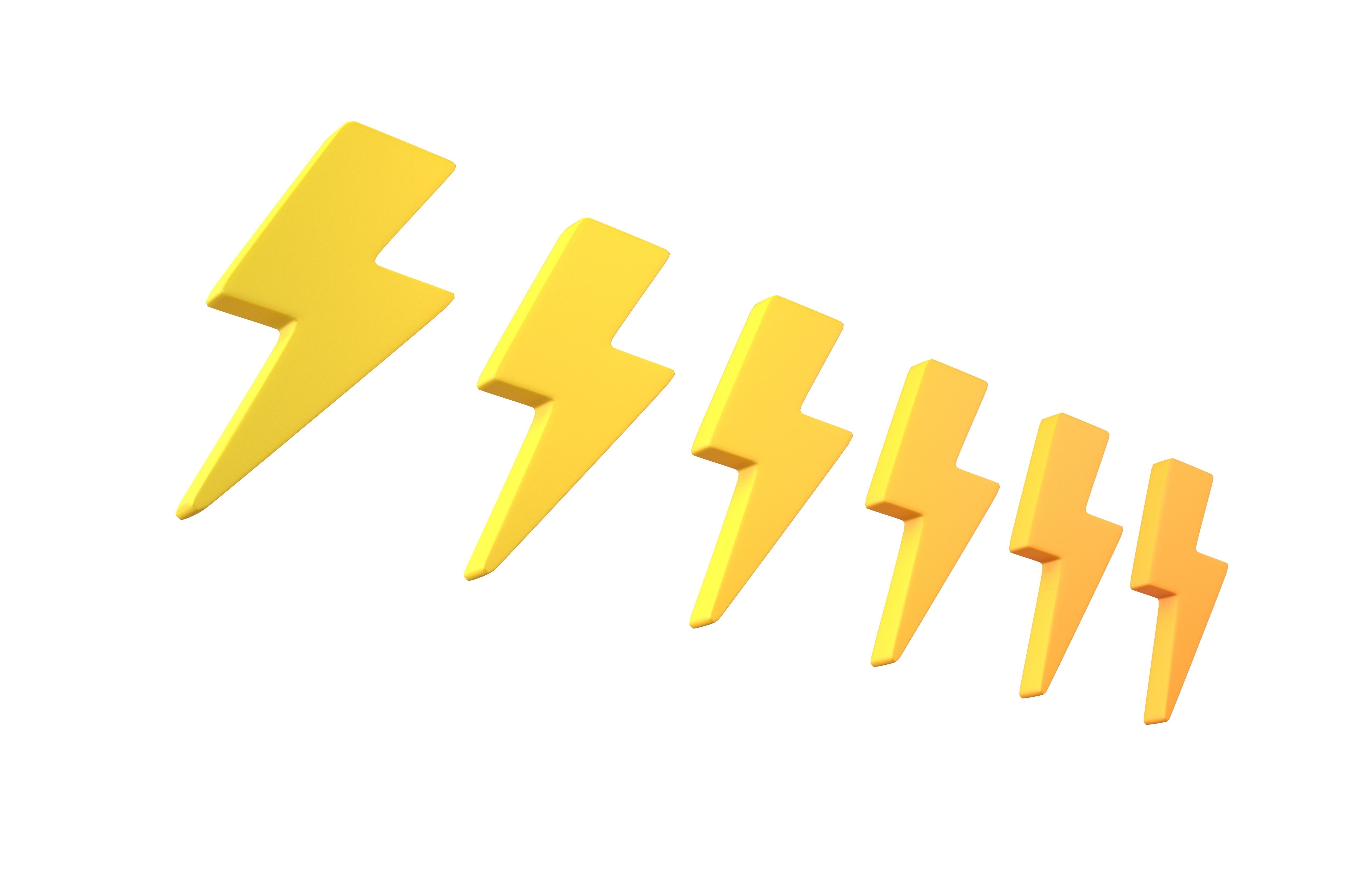 3D model Lightning Ranking Symbol V1 019 VR / AR / low-poly | CGTrader