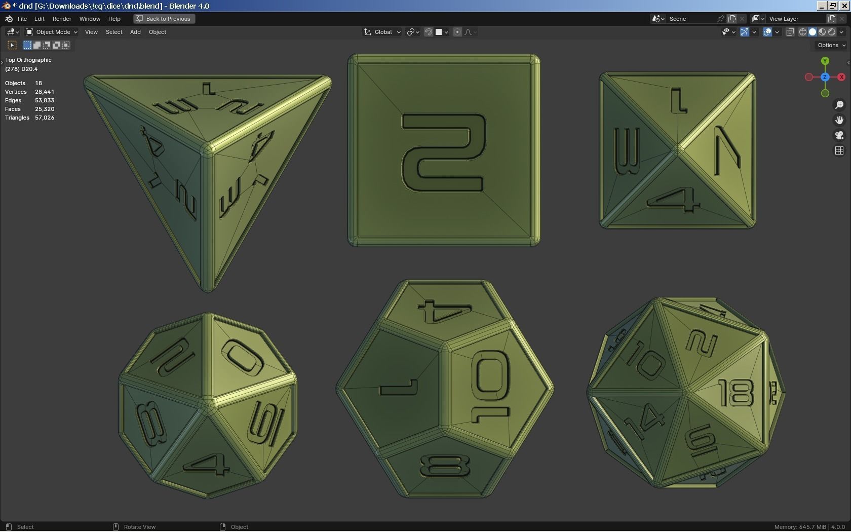 3D model Custom Gaming Dice VR / AR / low-poly | CGTrader