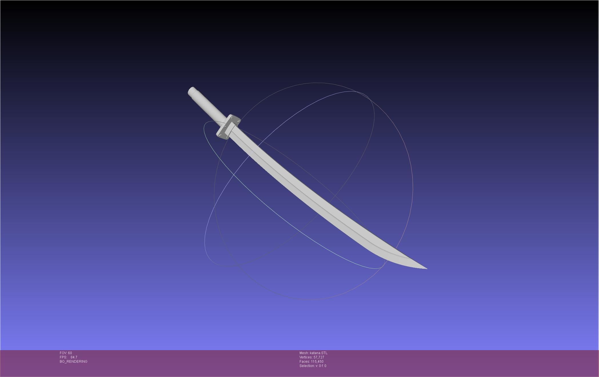 Dr Stone Katana Printable Assembly 3D model 3D printable | CGTrader