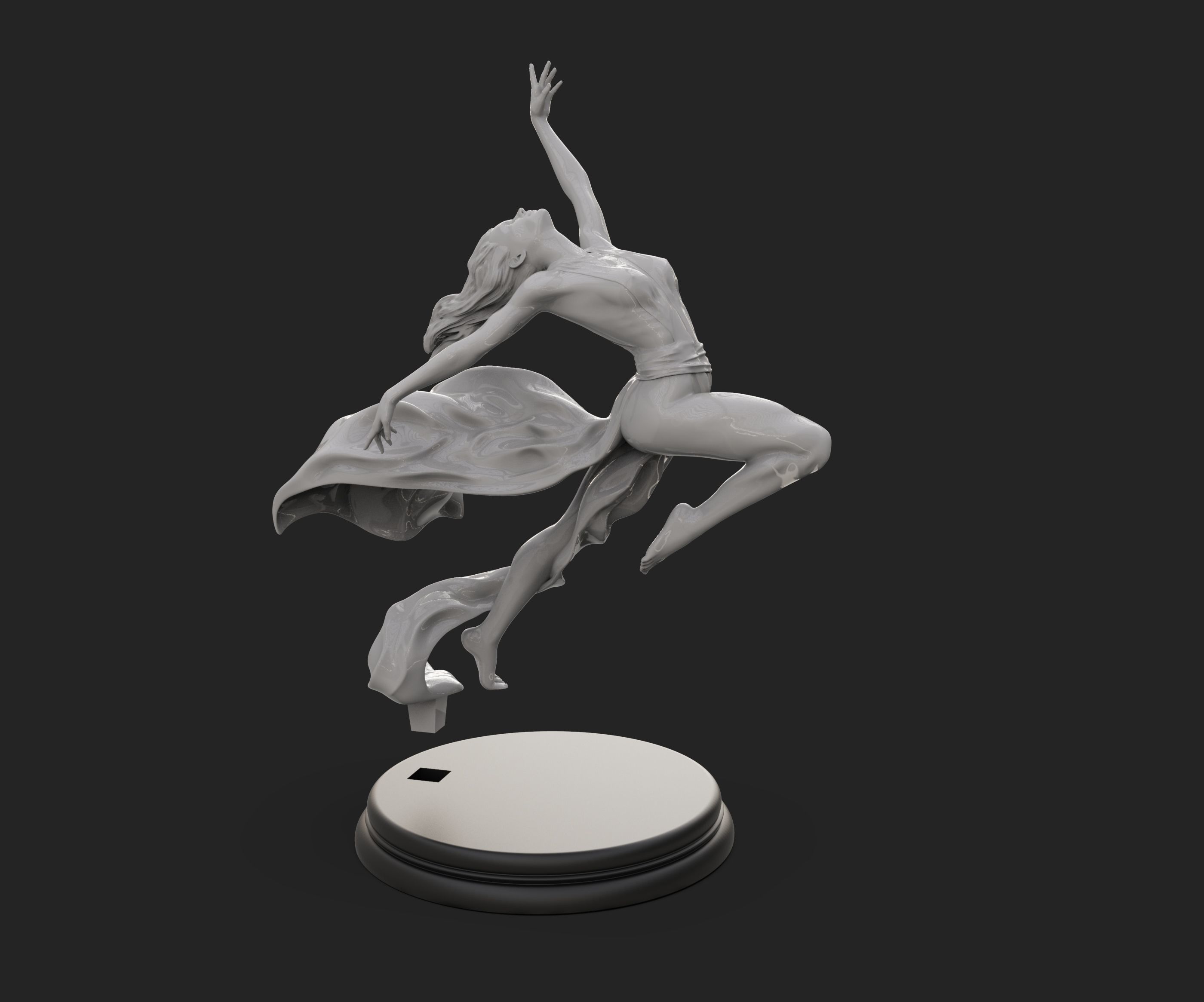 WOMAN DANCING FOR 3D PRINTING 3D model 3D printable | CGTrader