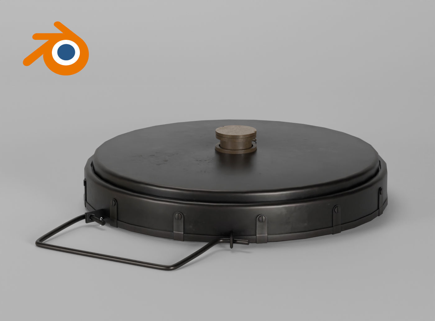 Military landmine anti-personnel anti-tank mine 3D model | CGTrader