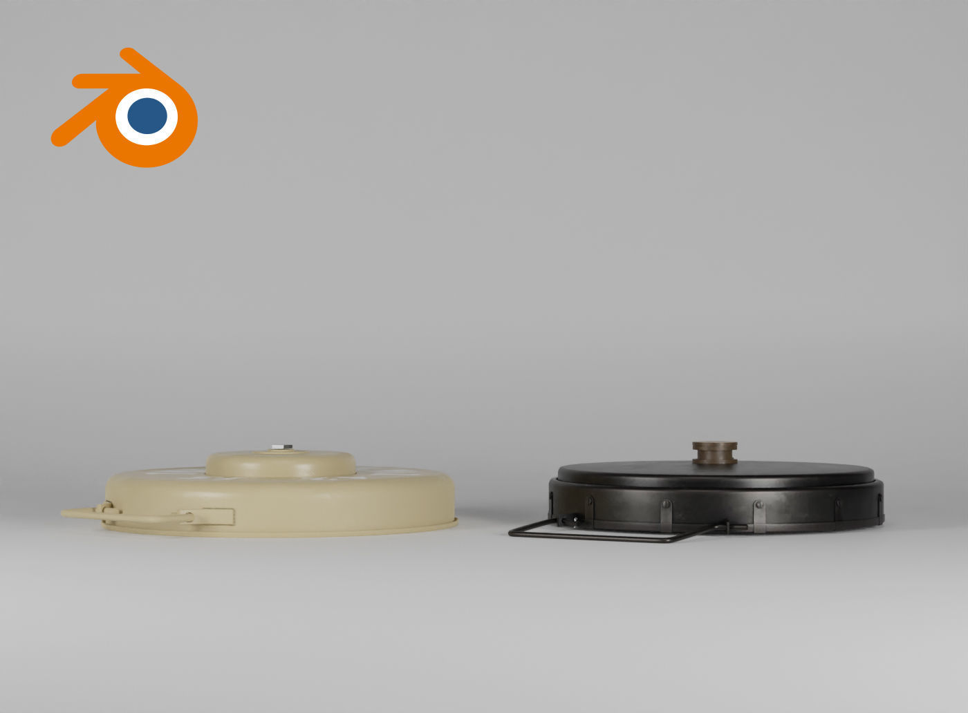 Military landmine anti-personnel anti-tank mine 3D model | CGTrader