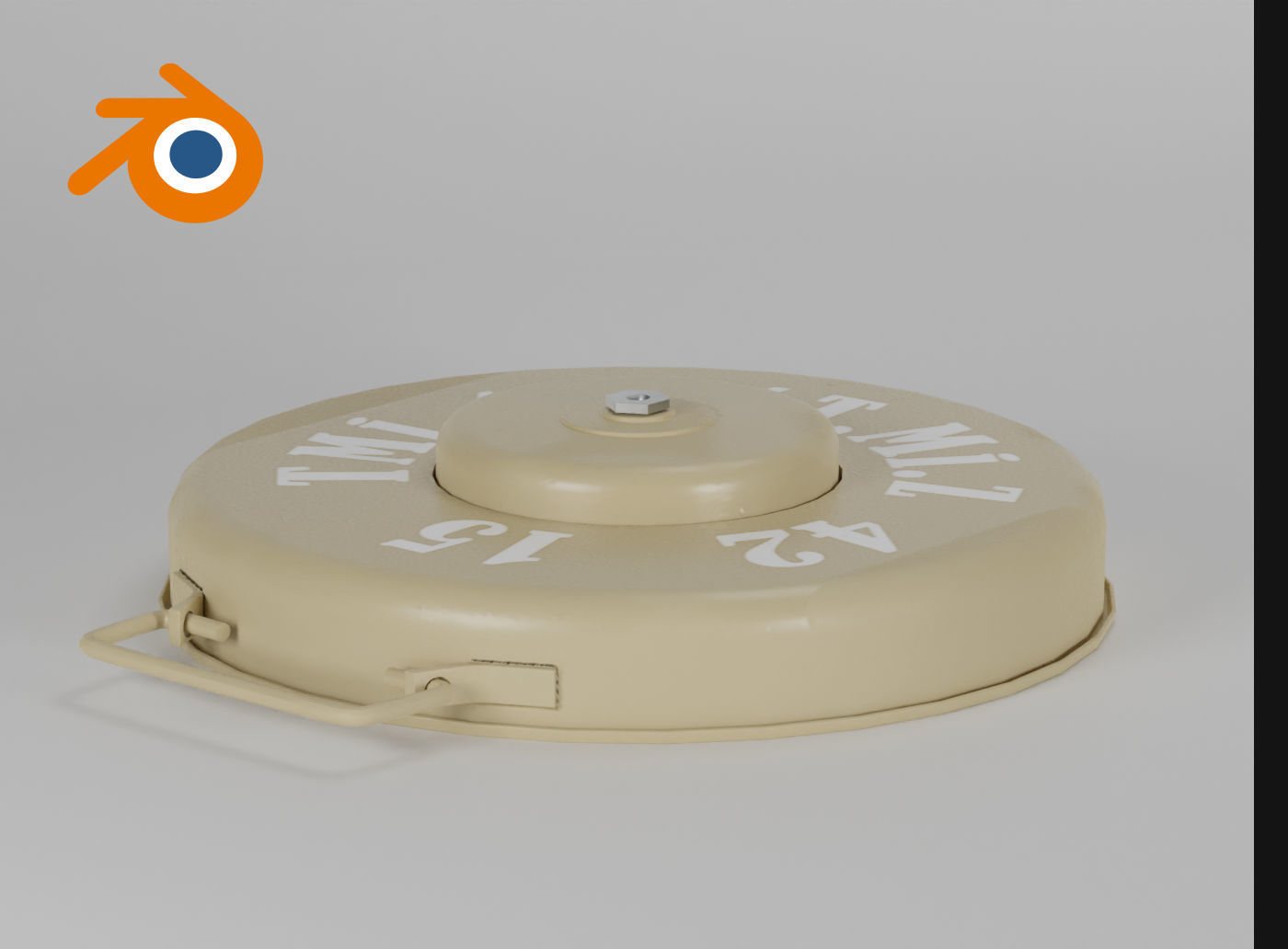 Military landmine anti-personnel anti-tank mine 3D model | CGTrader