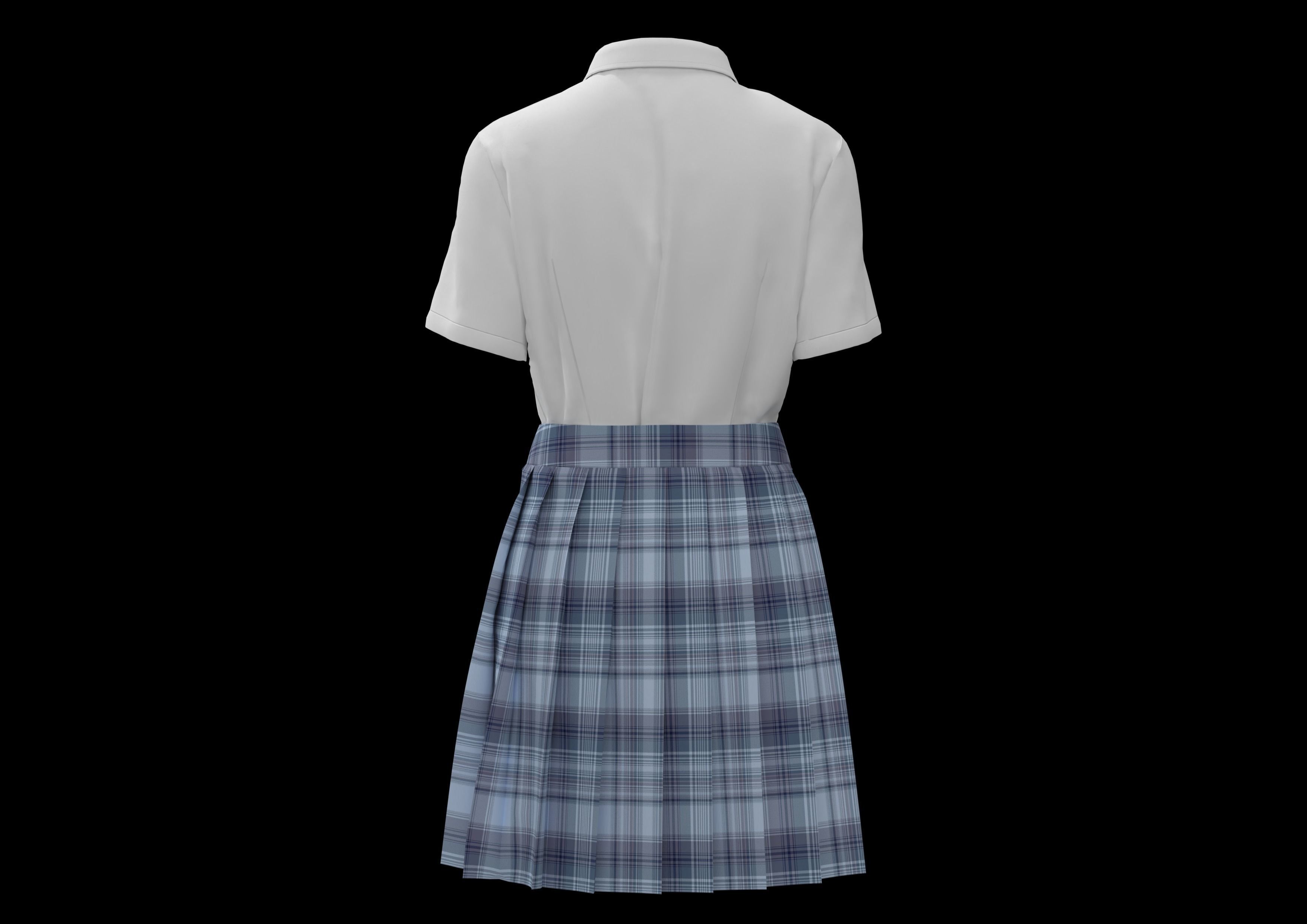 Jk School Uniform free VR / AR / low-poly 3D model | CGTrader