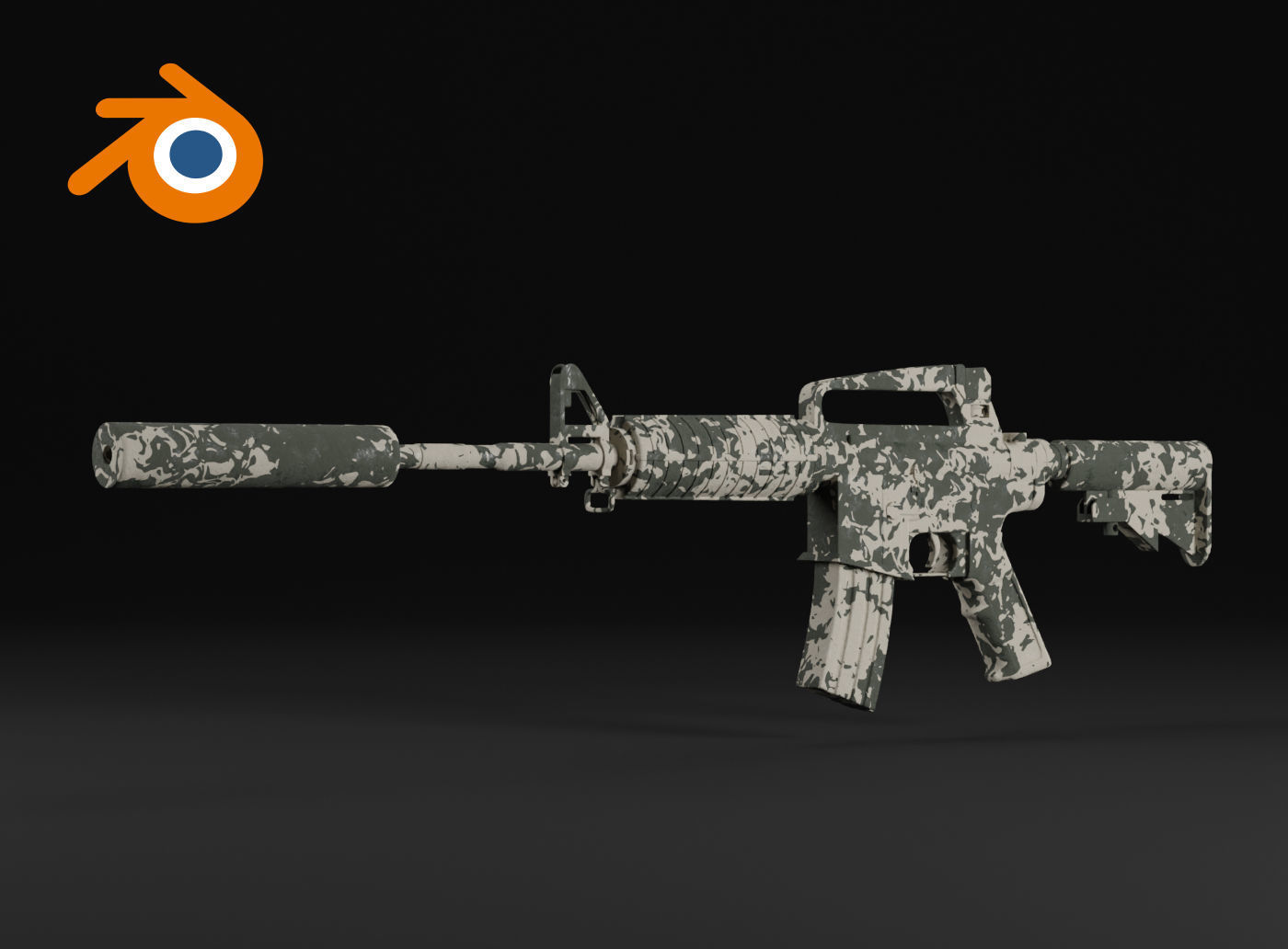 M4 carbine gun 3D model | CGTrader