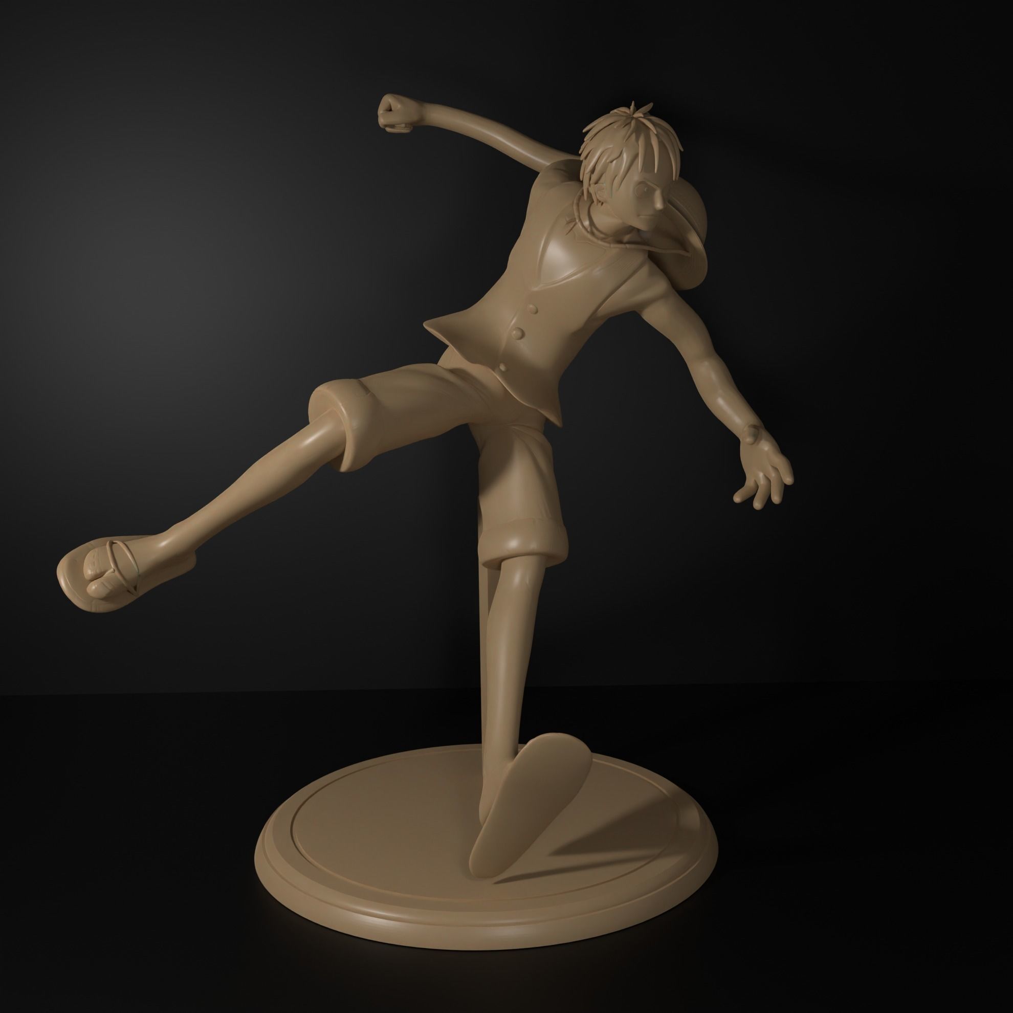 MONKEY D LUFFY 3D model 3D printable | CGTrader