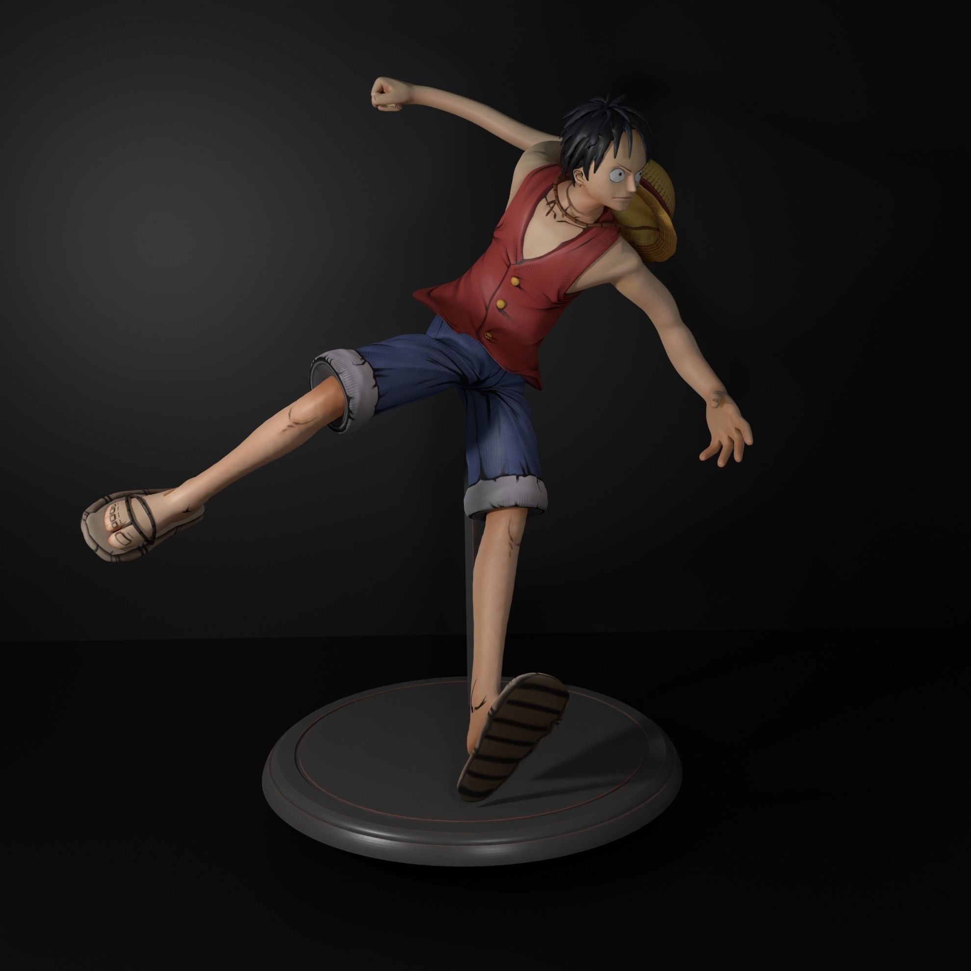 MONKEY D LUFFY 3D model 3D printable | CGTrader