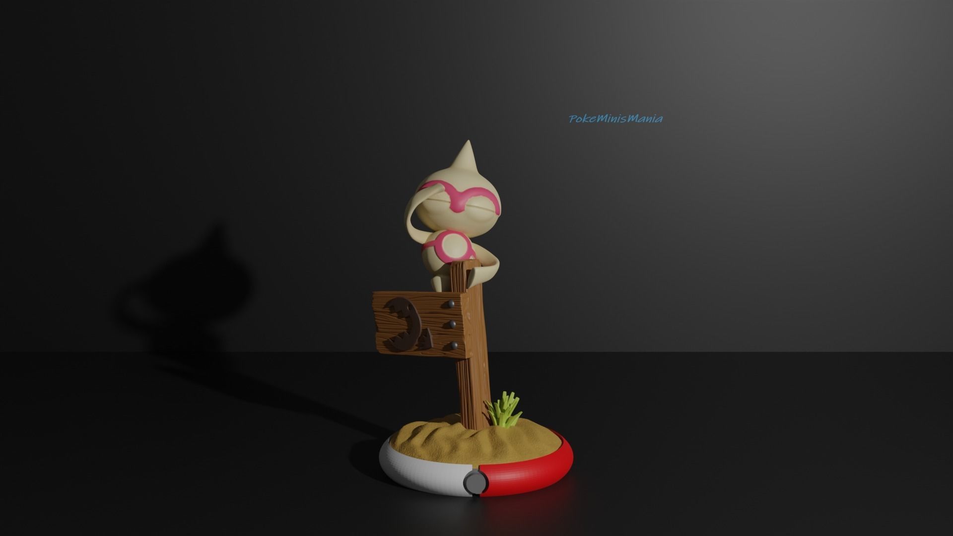 Baltoy and Claydol pokemon presupported 3D print model 3D model 3D ...