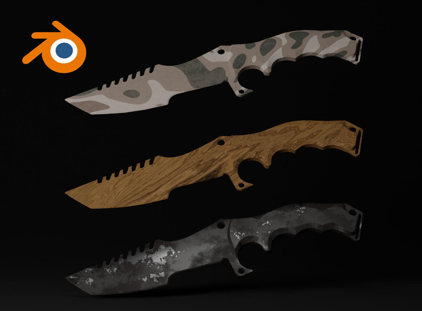 Military knife - Melee weapon 3D model | CGTrader