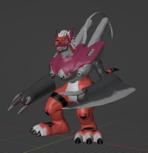 wargrowlmon 3D model 3D printable | CGTrader