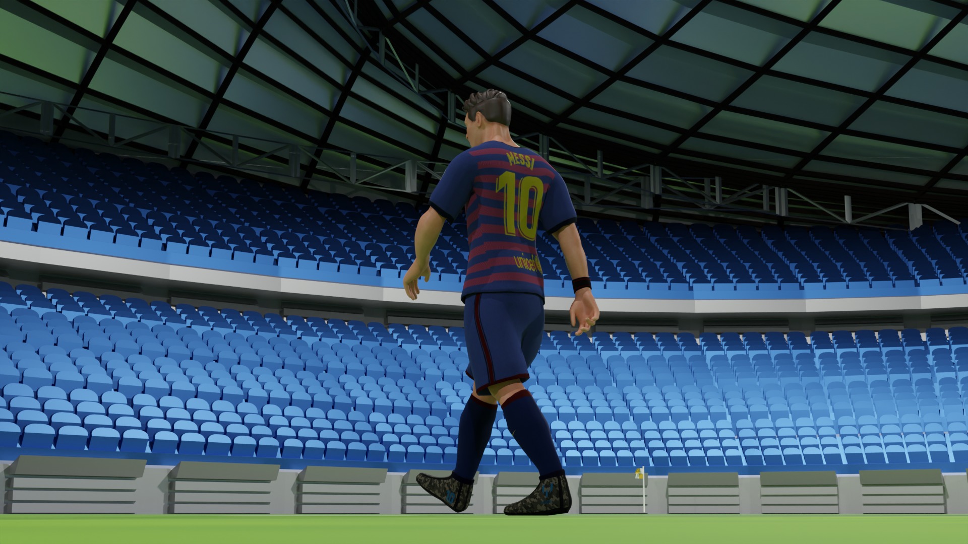Messi Animation 3D - Dancing - Blender free 3D model | CGTrader