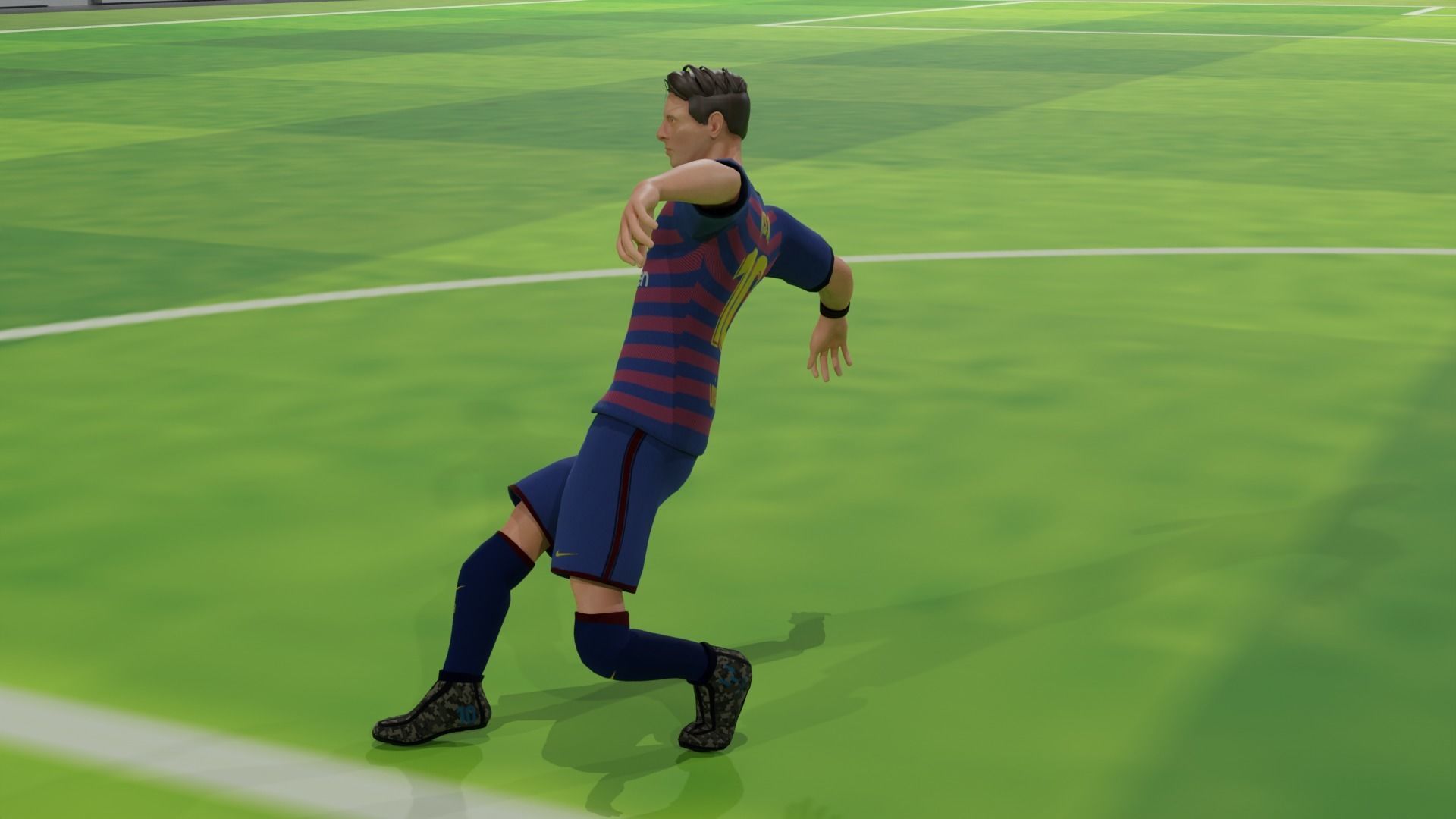 Messi Animation 3D - Dancing - Blender free 3D model | CGTrader