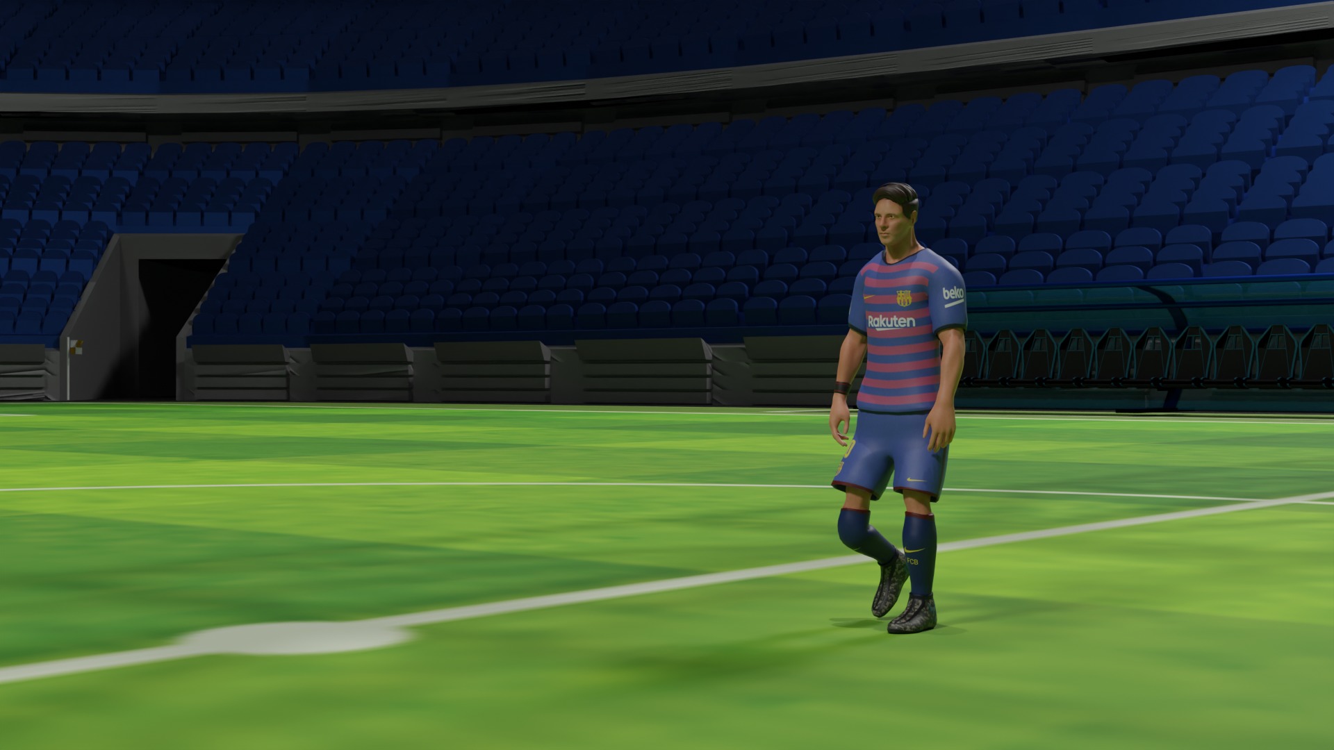 Messi Animation 3D - Dancing - Blender free 3D model | CGTrader