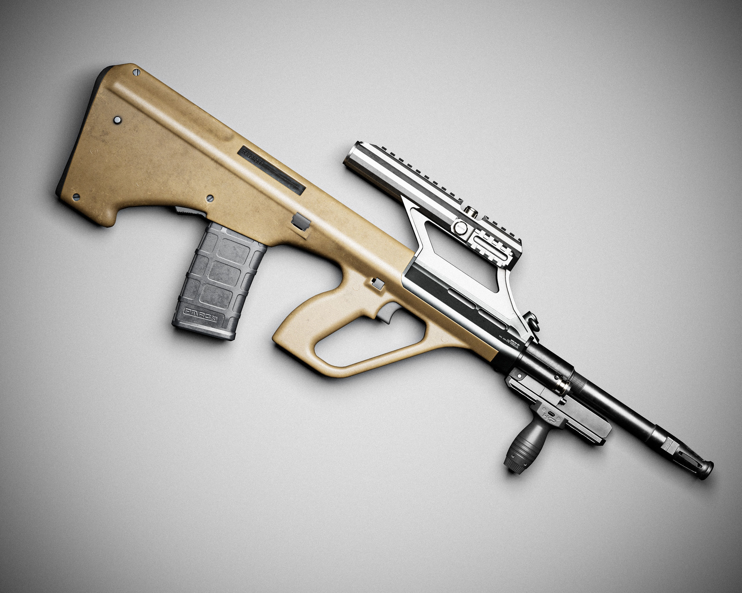 3D model Steyr AUG SA A3 M1 VR / AR / low-poly | CGTrader