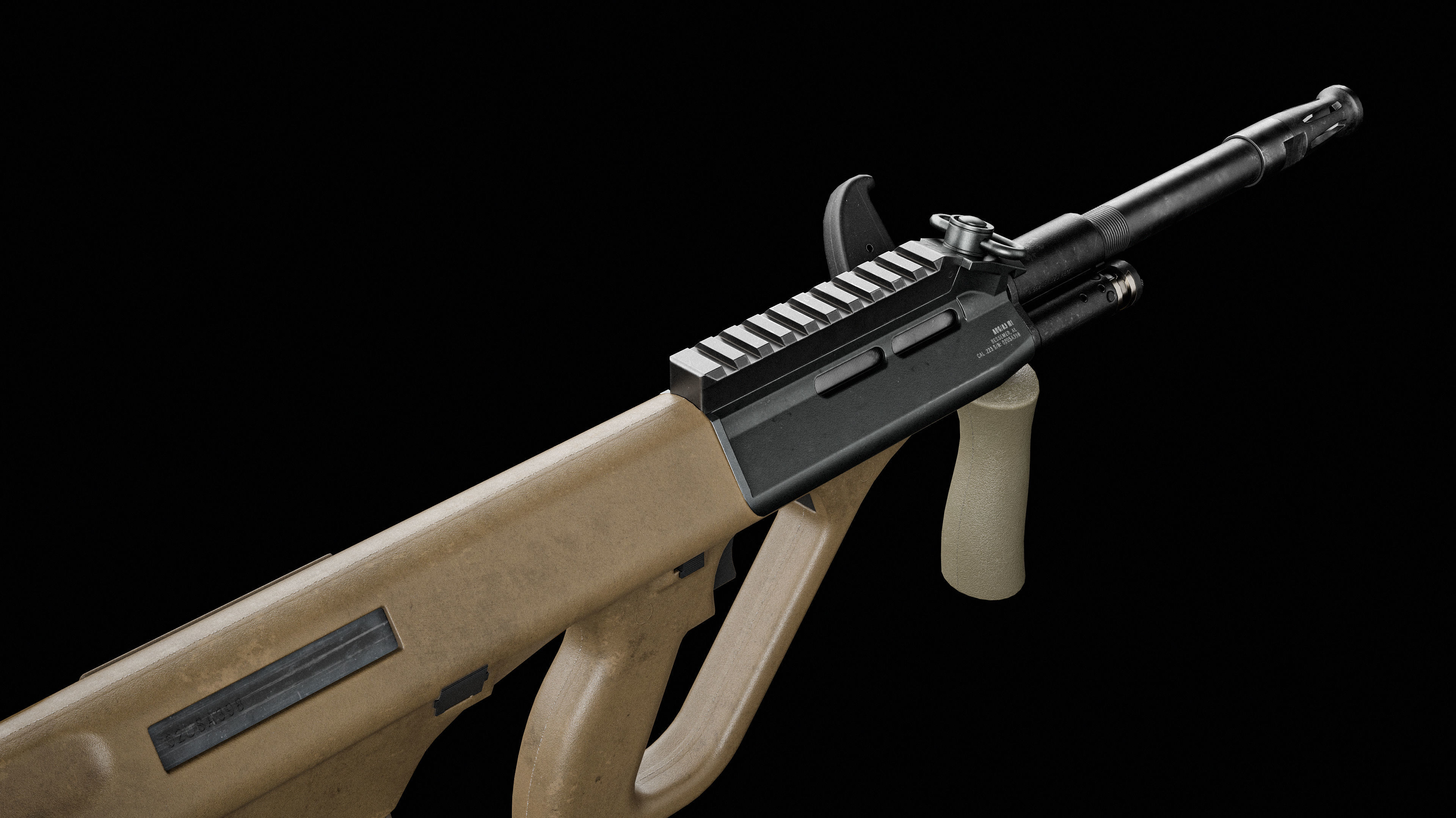 3D model Steyr AUG SA A3 M1 VR / AR / low-poly | CGTrader