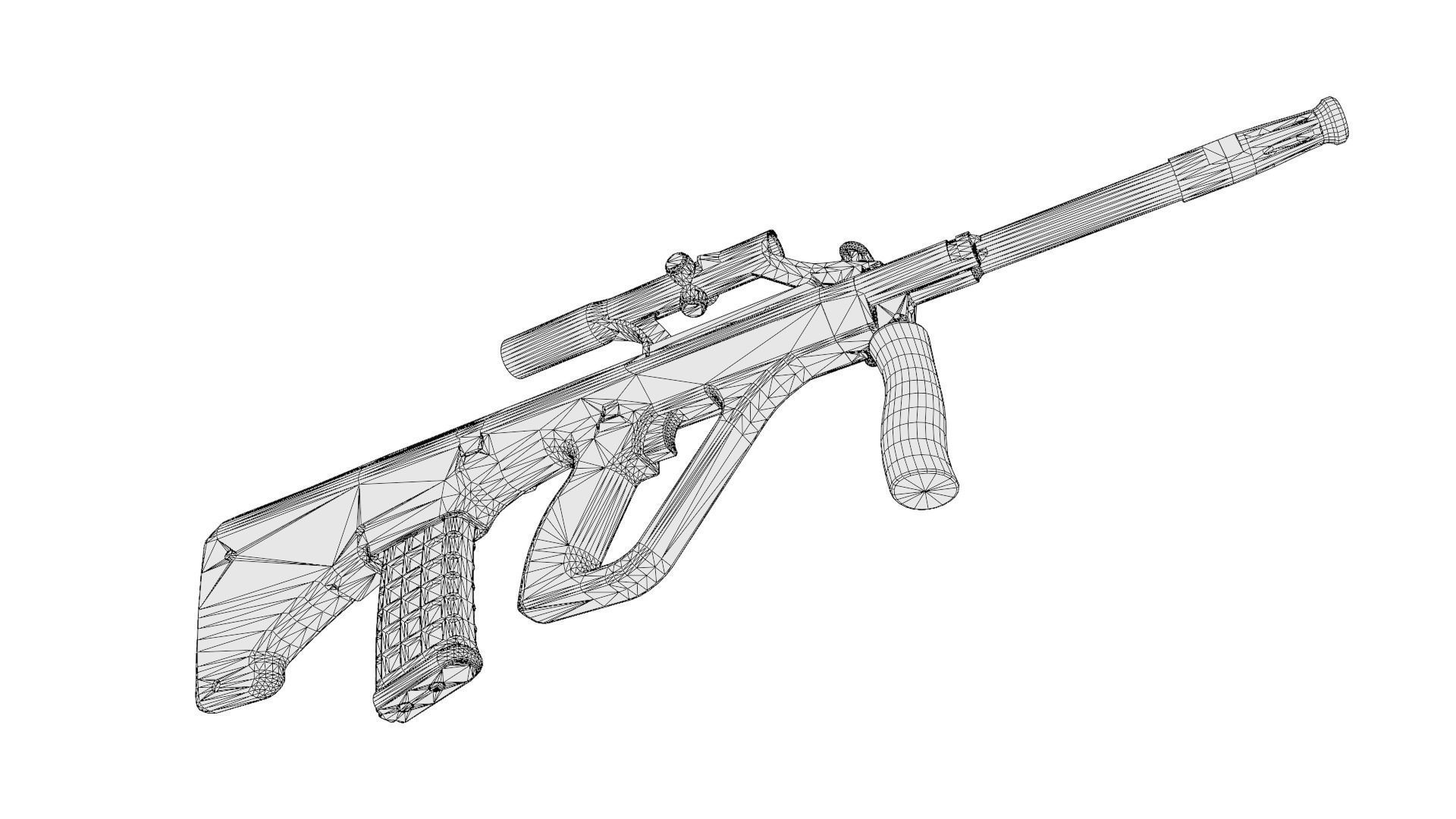 3D model Steyr AUG SA A3 M1 VR / AR / low-poly | CGTrader