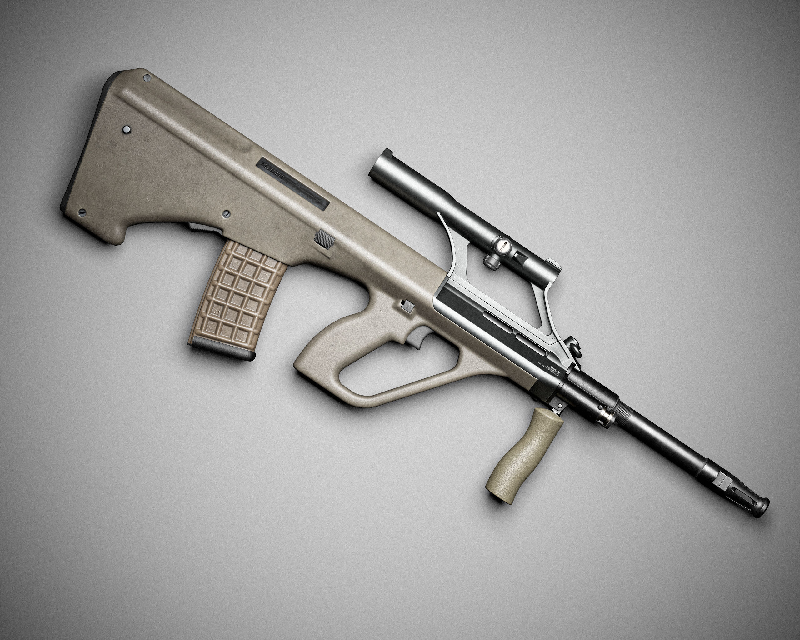 3D model Steyr AUG SA A3 M1 VR / AR / low-poly | CGTrader