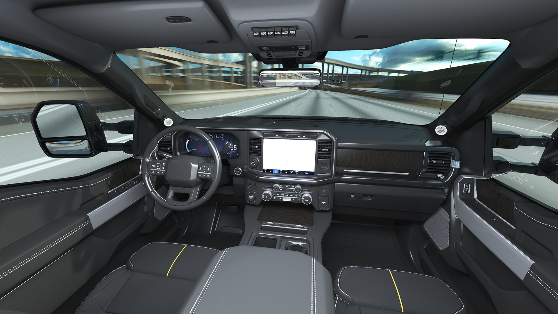 Black Chassis Cab Four Doors 3D model | CGTrader