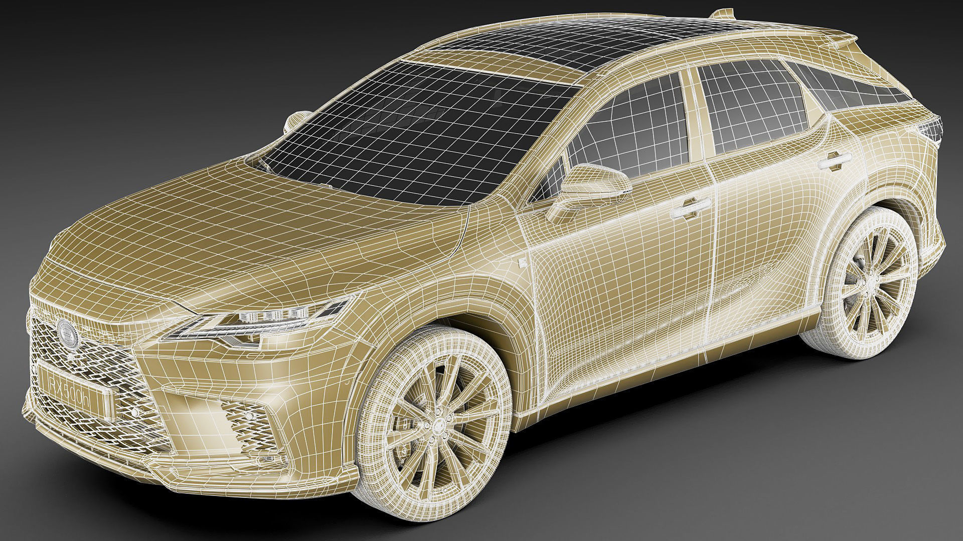 Lexus RX500 F-sport 2023 3D model | CGTrader