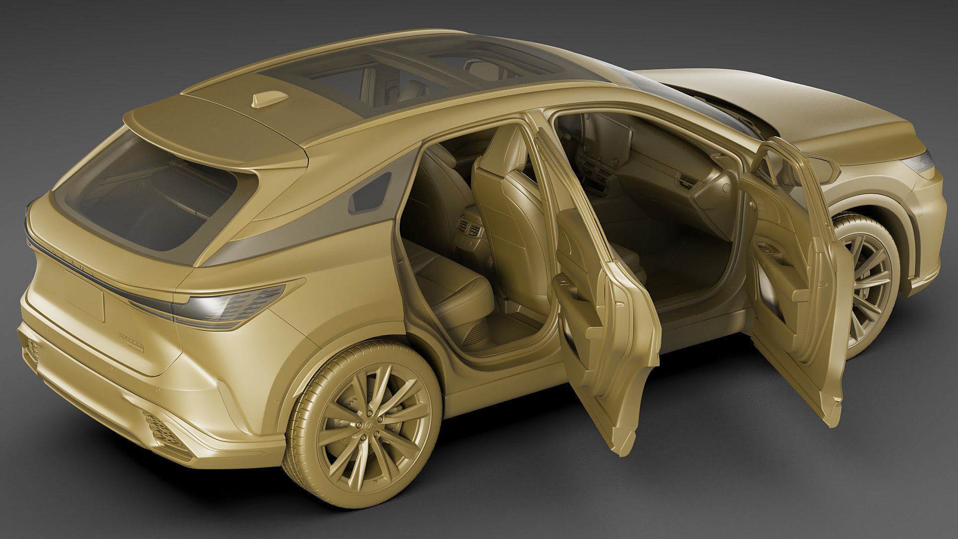 Lexus RX500 F-sport 2023 3D model | CGTrader