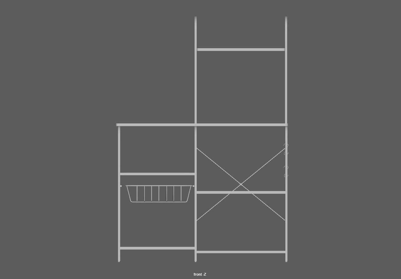 3D model Metal kitchen storage rack VR / AR / low-poly | CGTrader