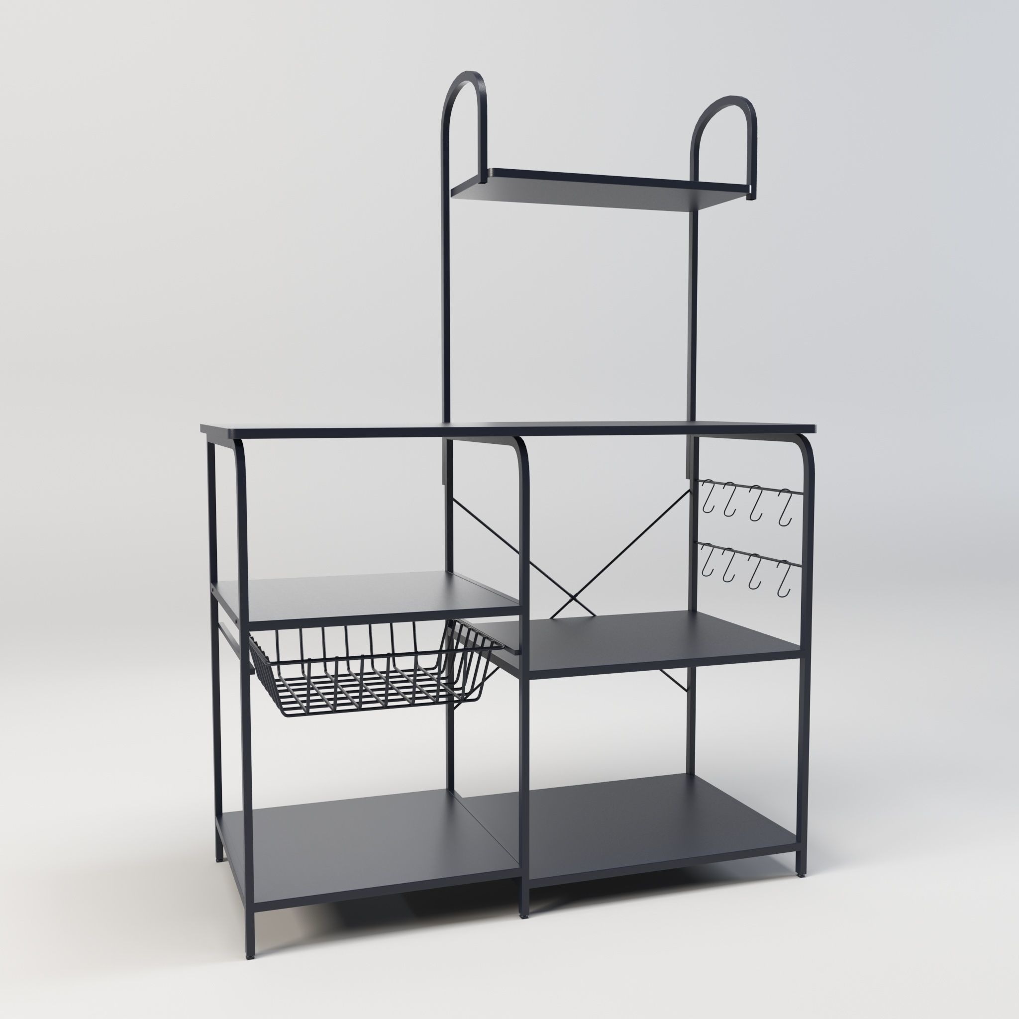 3D model Metal kitchen storage rack VR / AR / low-poly | CGTrader