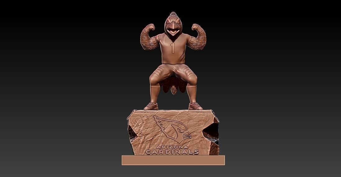 NFL - ARIZONA CARDINALS FOOTBALL MASCOT STATUE - 3D PRINT 3D model 3D ...
