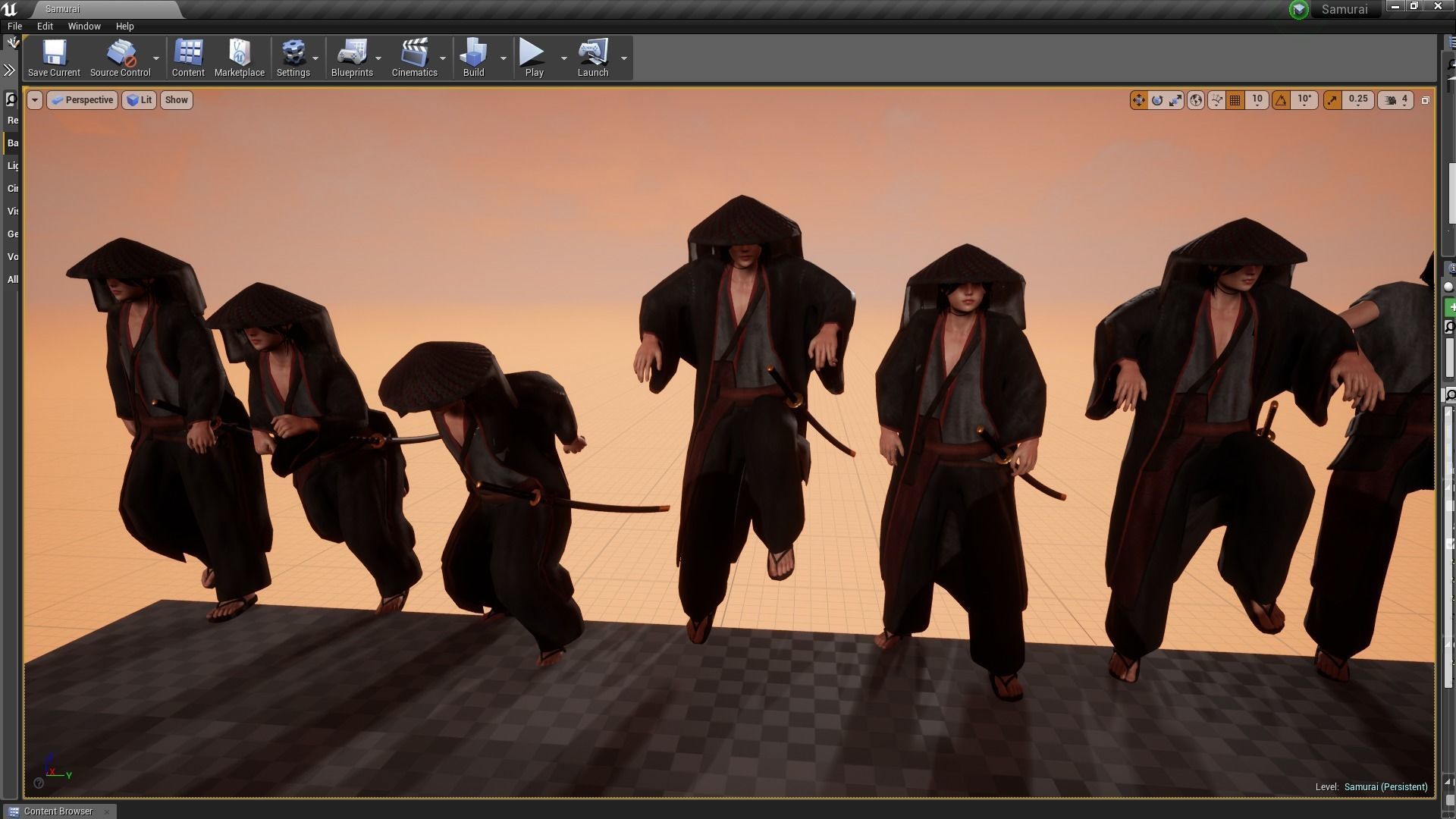 3D model Samurai VR / AR / low-poly rigged | CGTrader