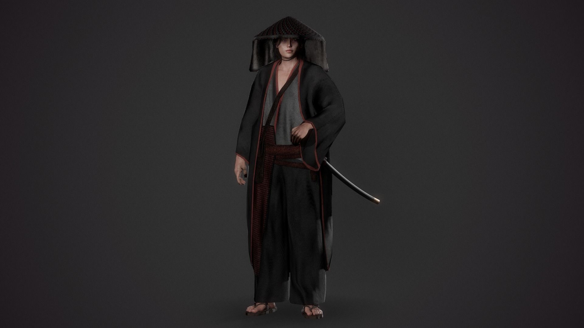 3D model Samurai VR / AR / low-poly rigged | CGTrader