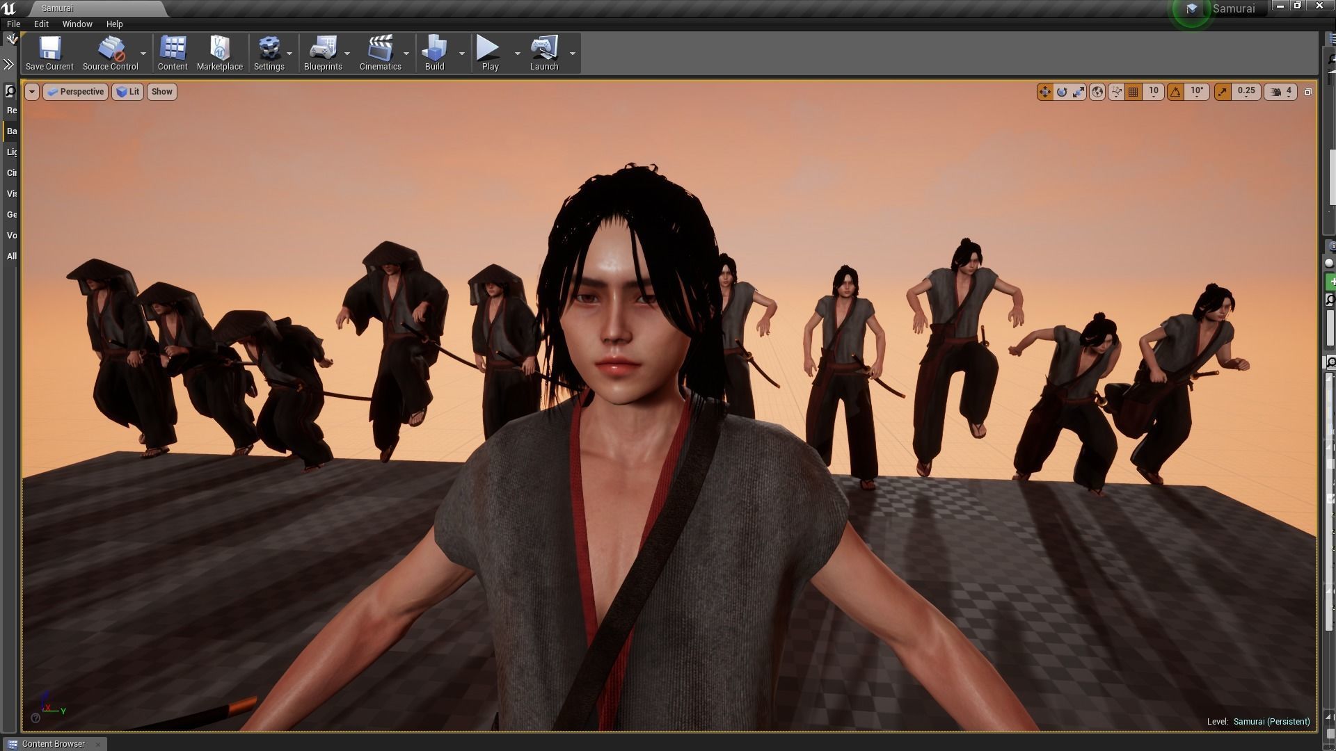 3D model Samurai VR / AR / low-poly rigged | CGTrader