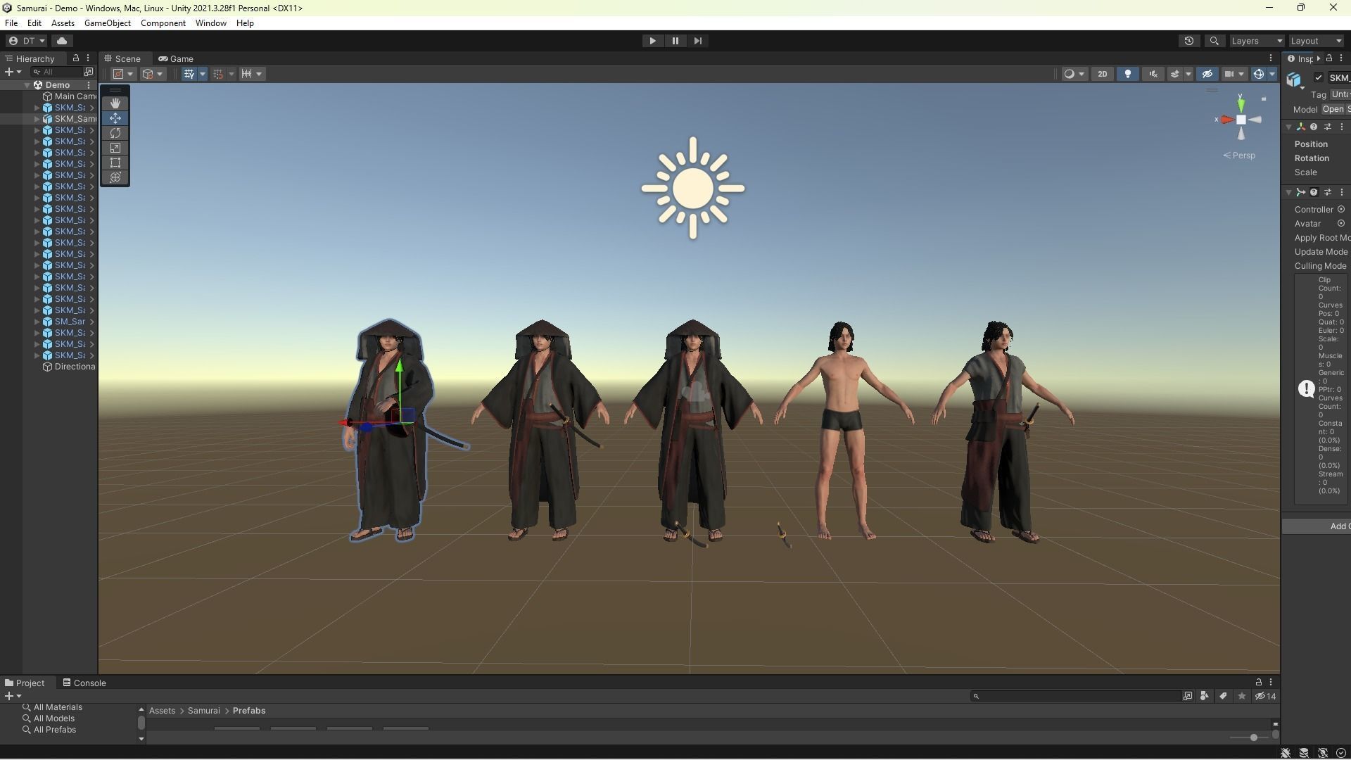 3D model Samurai VR / AR / low-poly rigged | CGTrader
