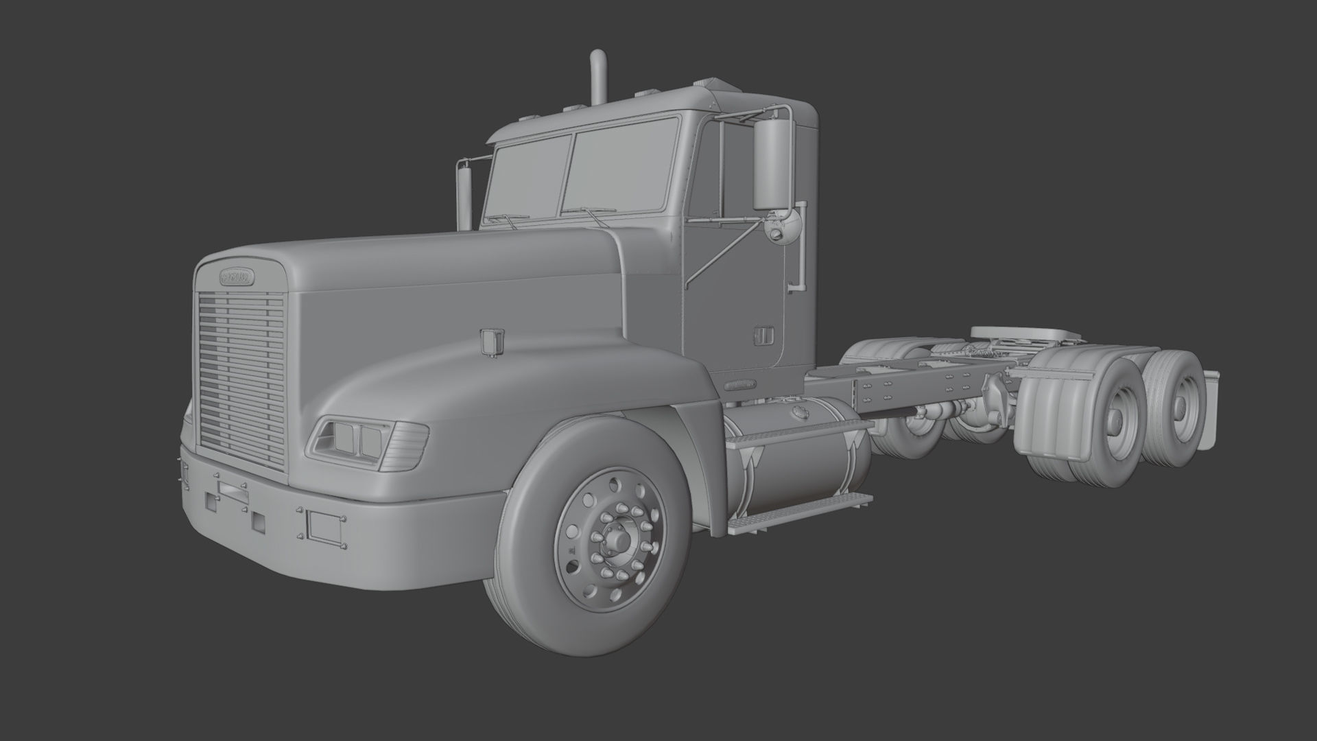 Freightliner FLD Semi Truck 3D model | CGTrader